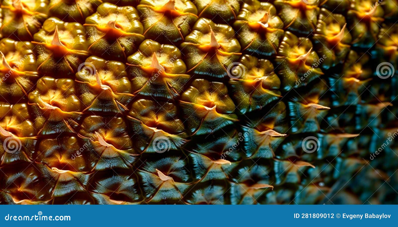 Pineapple Texture. Seamless Pattern With Tropical Ananas. Element For ...