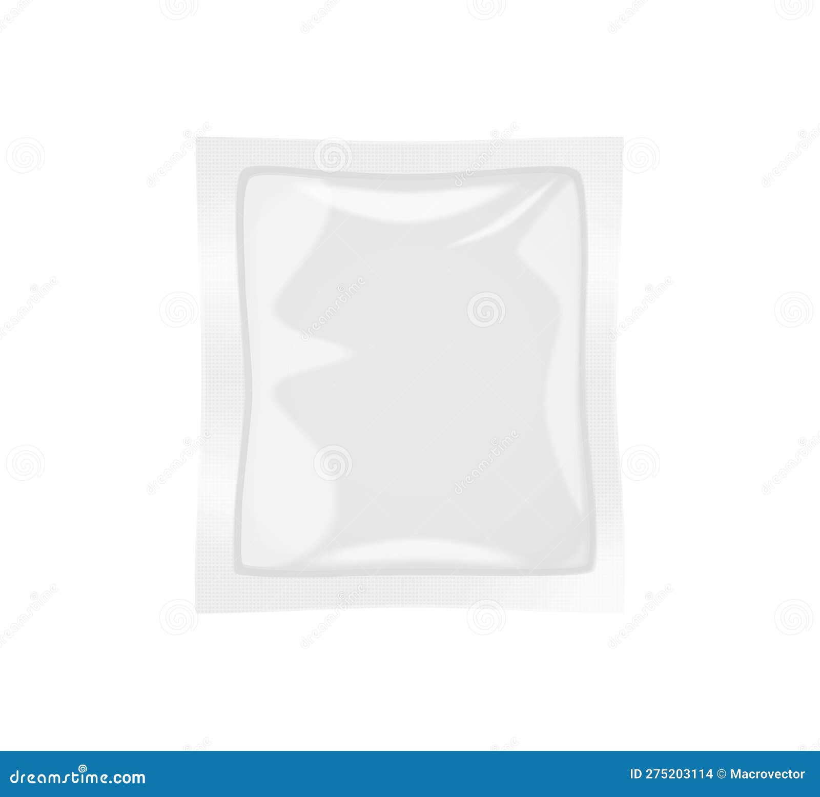 Realistic Plastic Sachet stock vector. Illustration of goods - 275203114