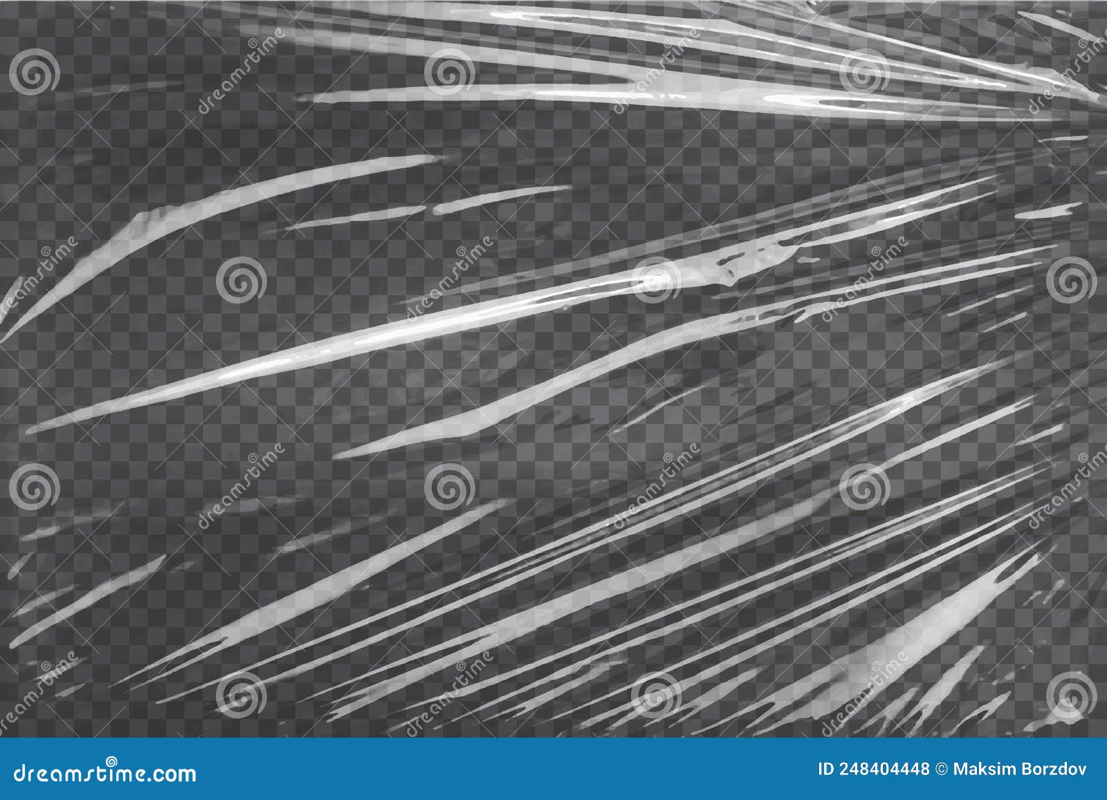 Realistic Plastic Wrap Texture. Stretched Cover Stock Vector ...