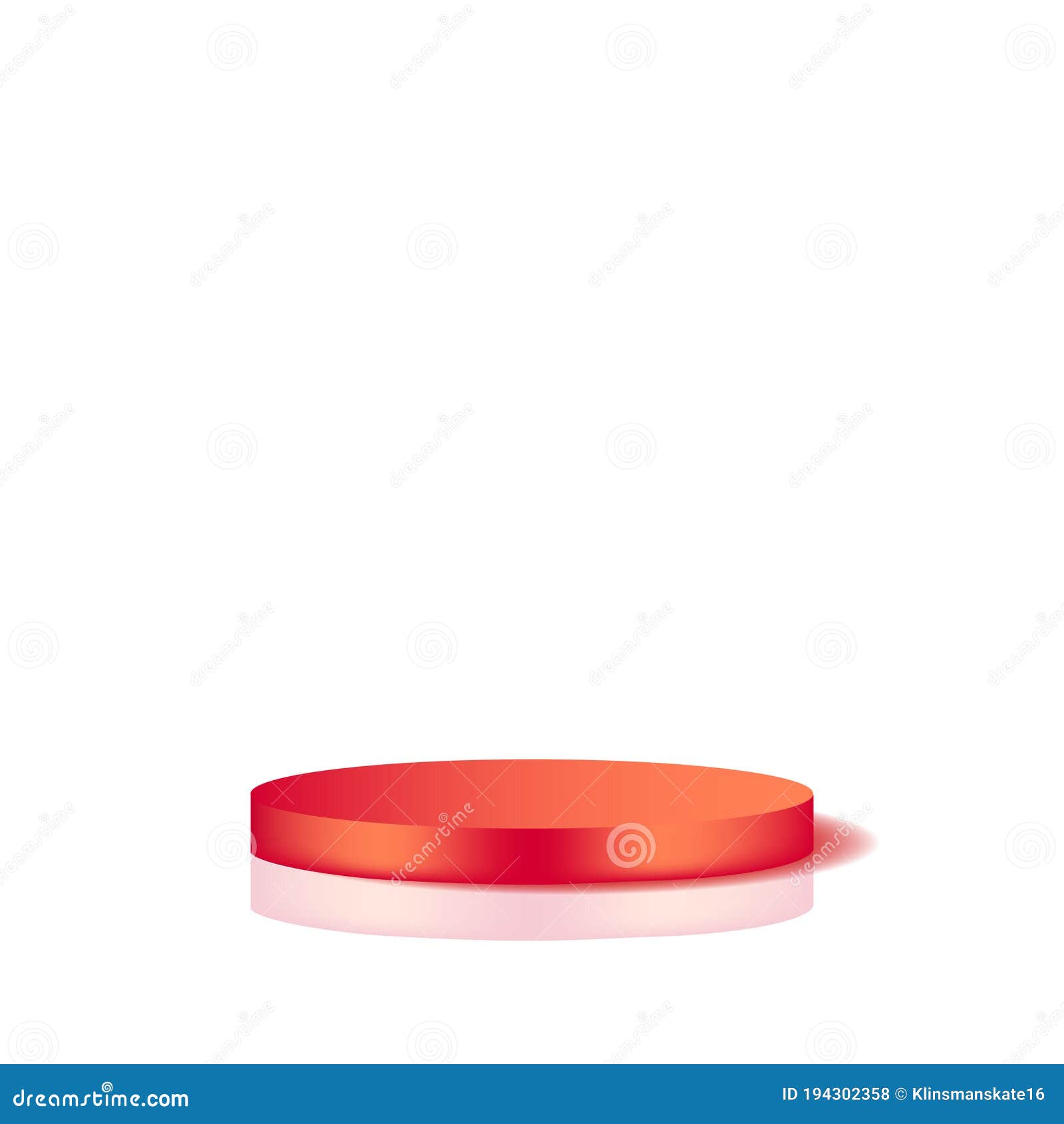 Realistic Podium Design Template Isolated on White Background Stock ...