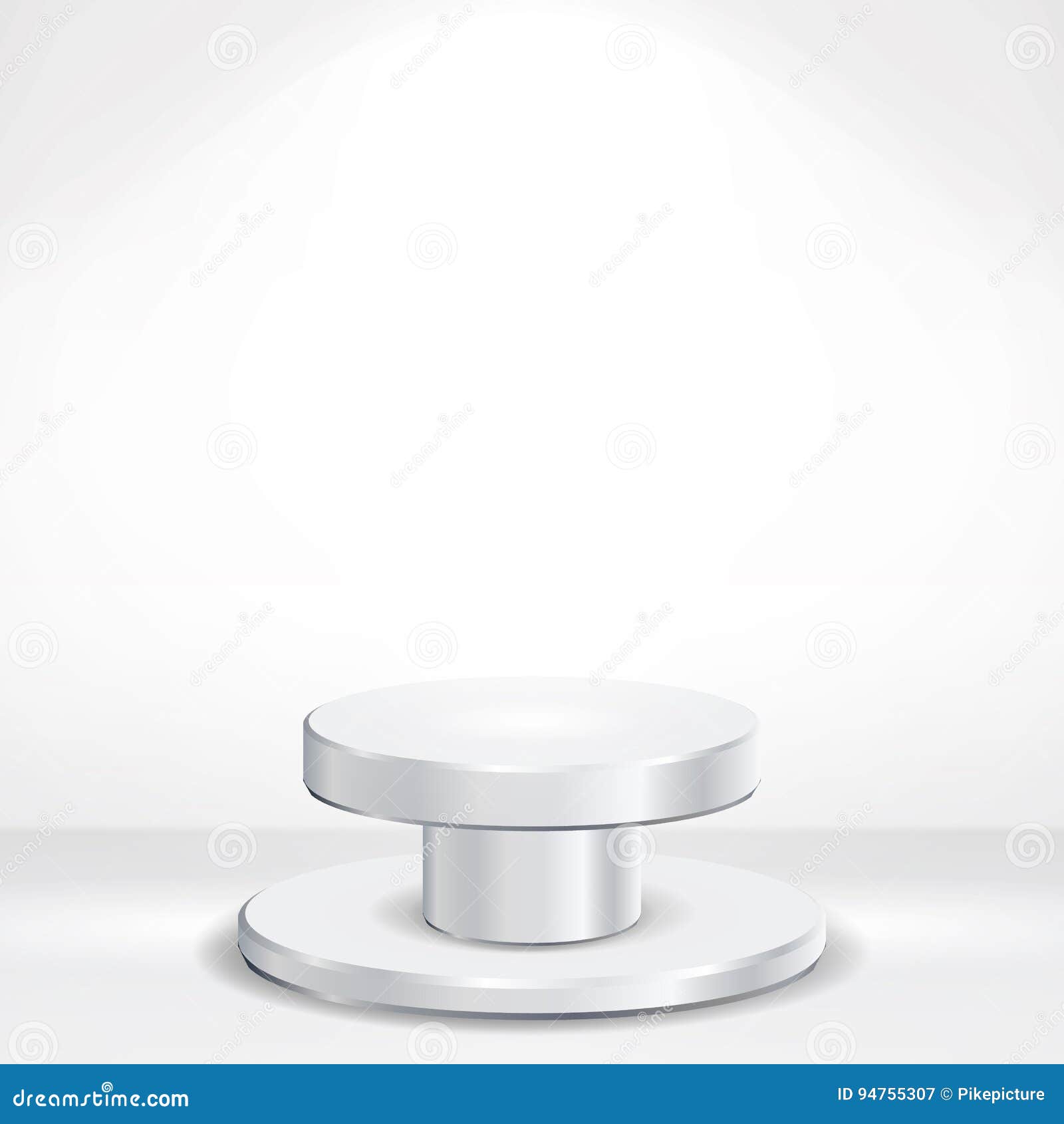Realistic Podium Vector. Round 3d Empty White Podium on White Photo ... Realistic Podium Vector. Round 3d Empty White Podium on White Photo ...