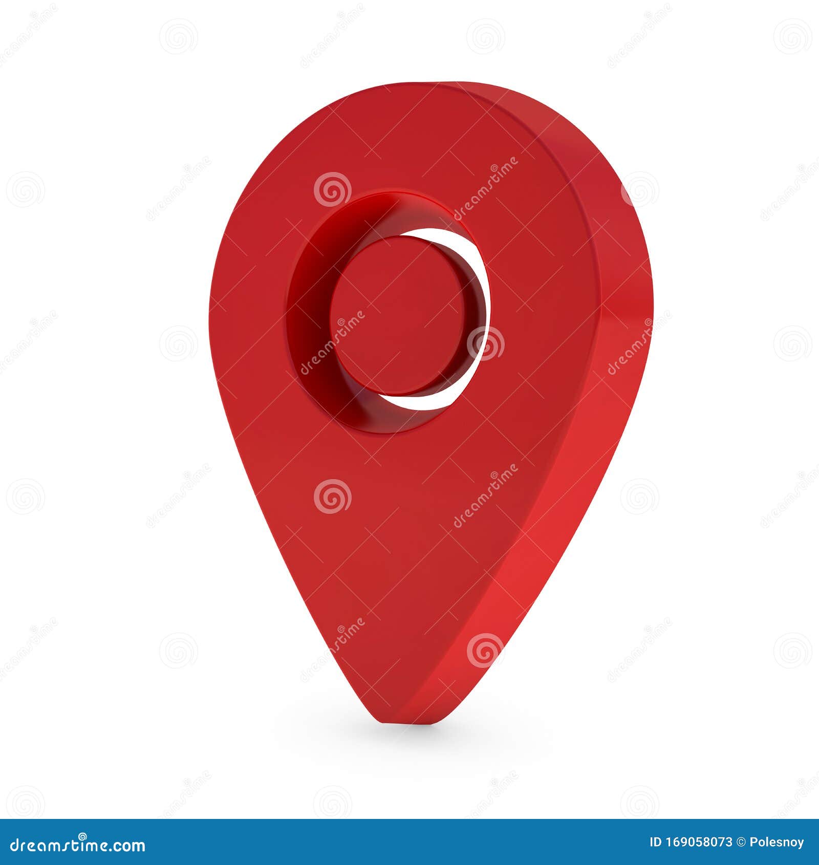 Realistic Pointer of Map. Red Map Marker Icon Stock Illustration - Illustration of color, place ...