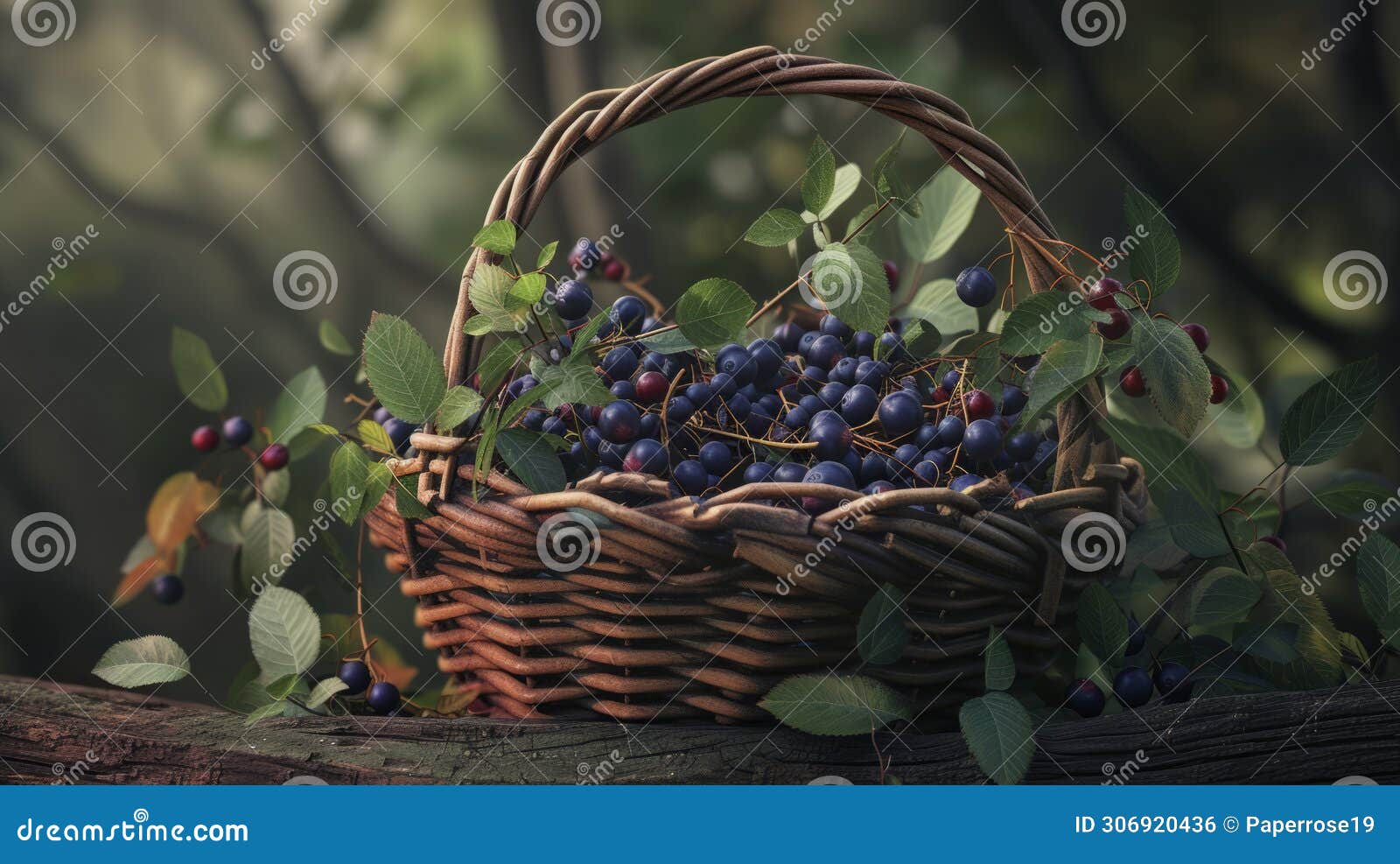 Huckleberry Wallpaper Top-Down View Of Superfood Delight Royalty-Free ...