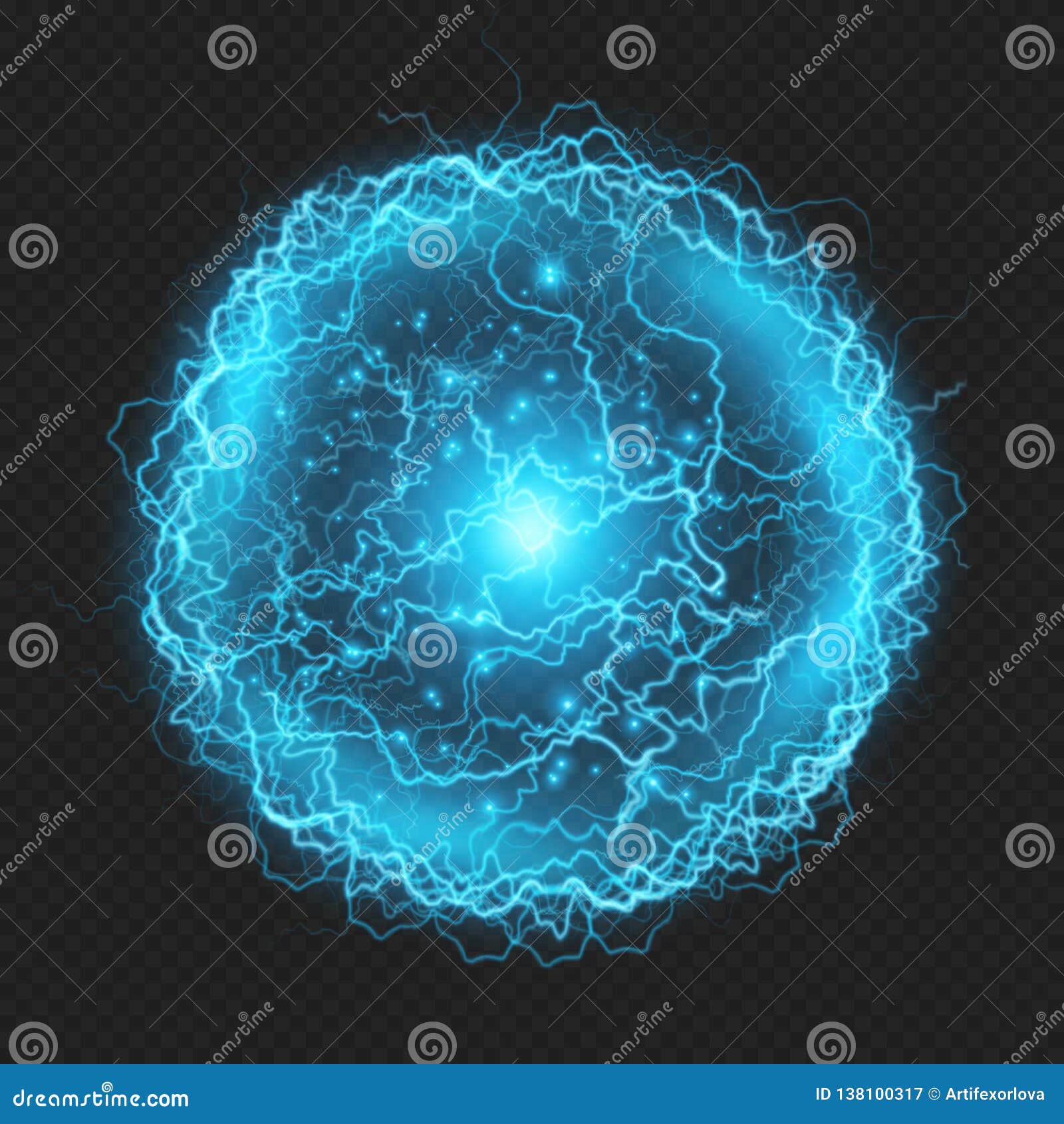 Lightning Ball Transparent