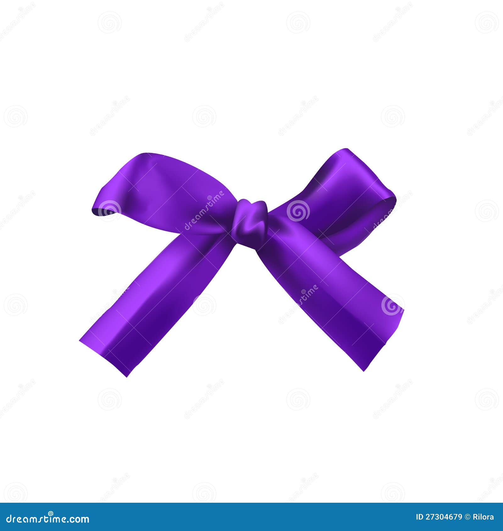 Realistic purple bow stock vector. Illustration of event - 27304679
