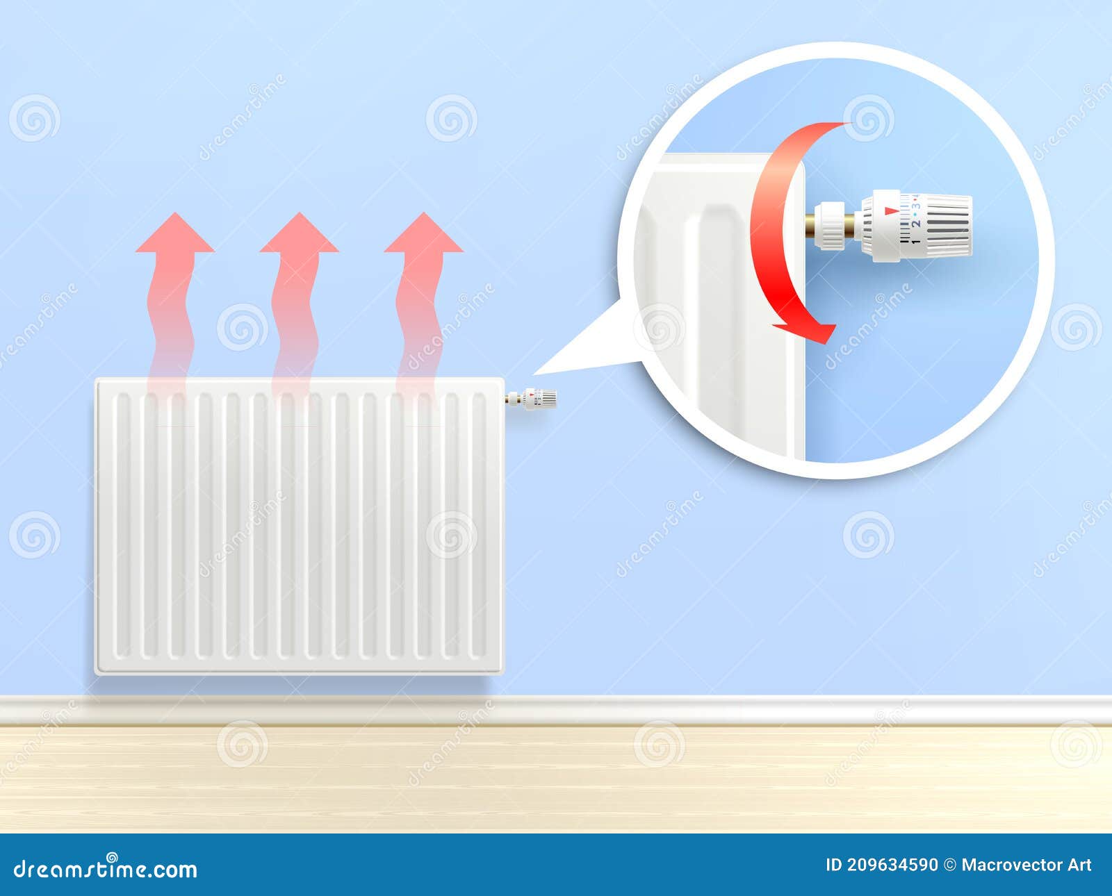 Realistic Radiator Illustration Stock Vector - Illustration of climate ...