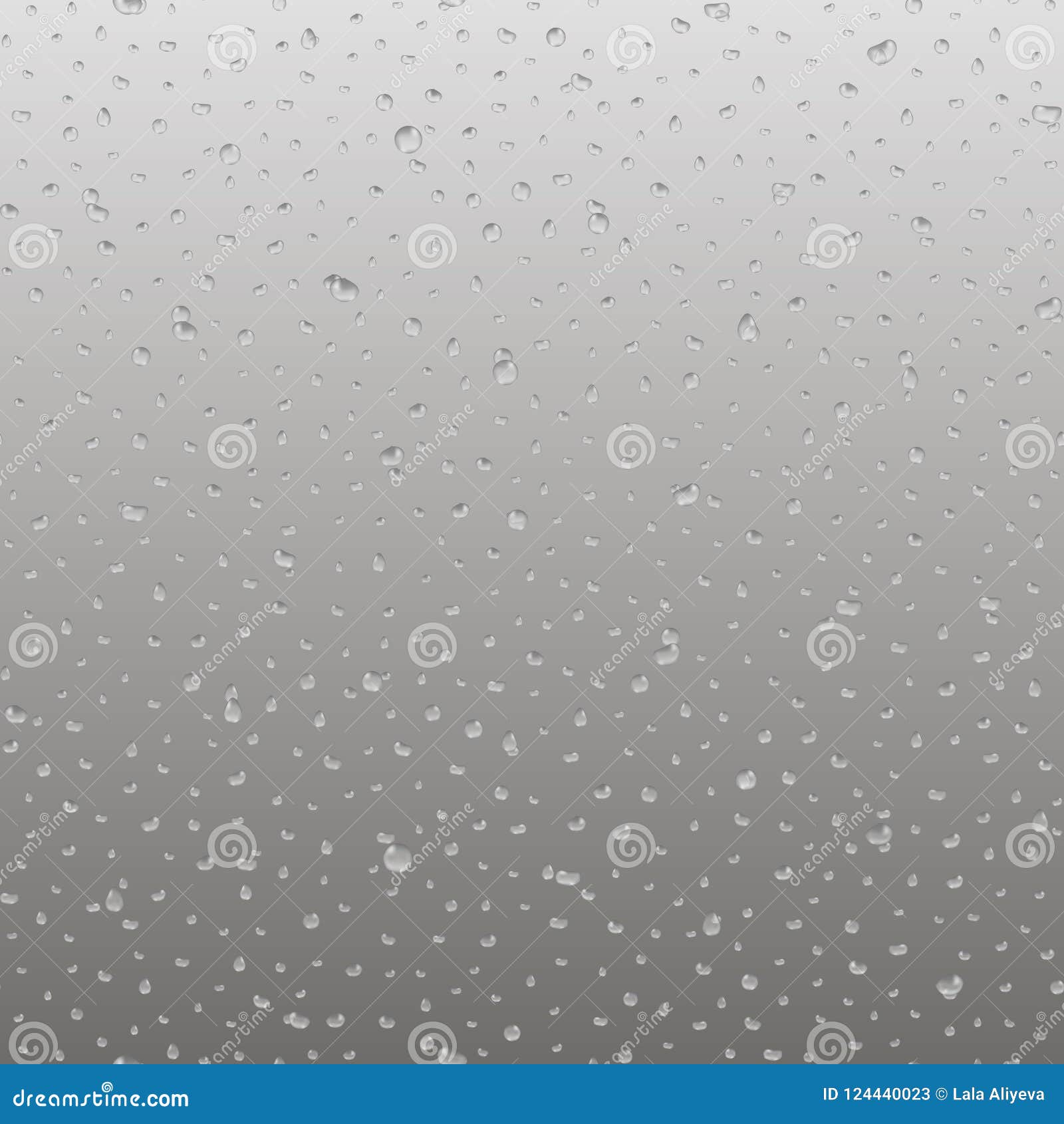 Realistic Rain Drop On Glass Window. Vector. Stock Vector ...