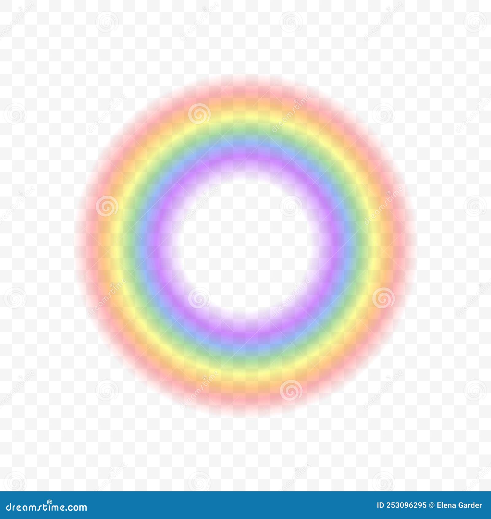 Realistic Rainbow. Sky Magic Spectrum Fantasy Effect Stock Vector ...