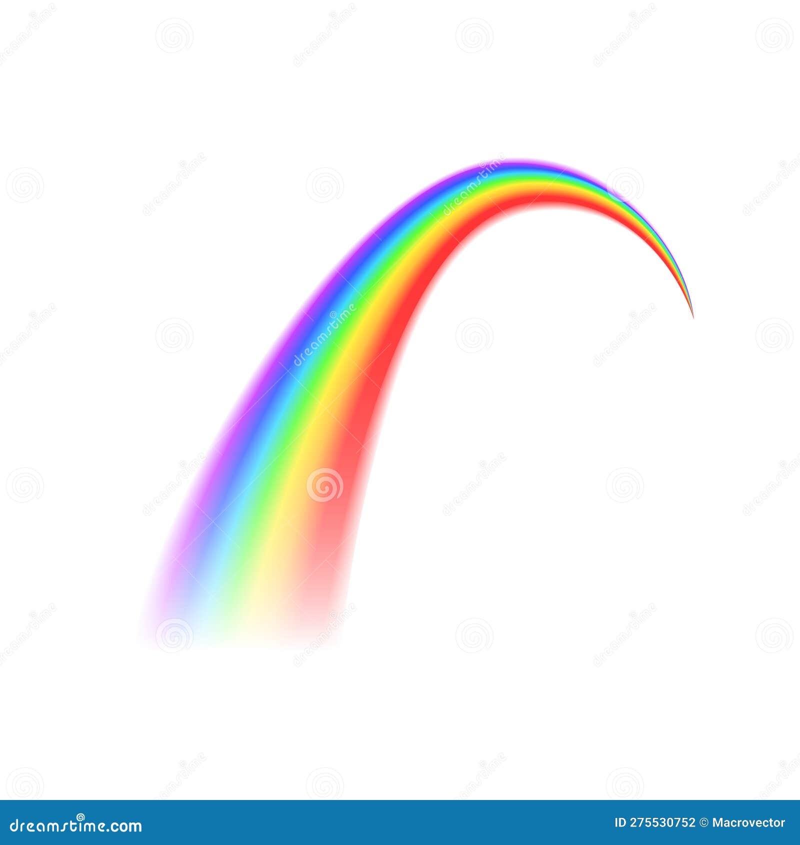 Realistic Rainbow Spectrum stock vector. Illustration of yellow - 275530752