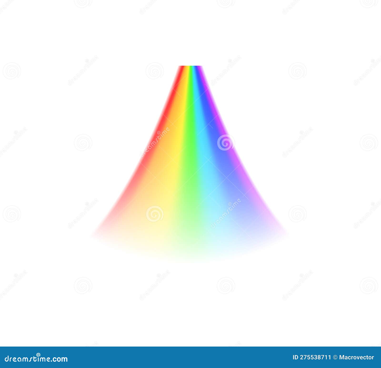 Realistic Rainbow Spectrum stock vector. Illustration of design - 275538711