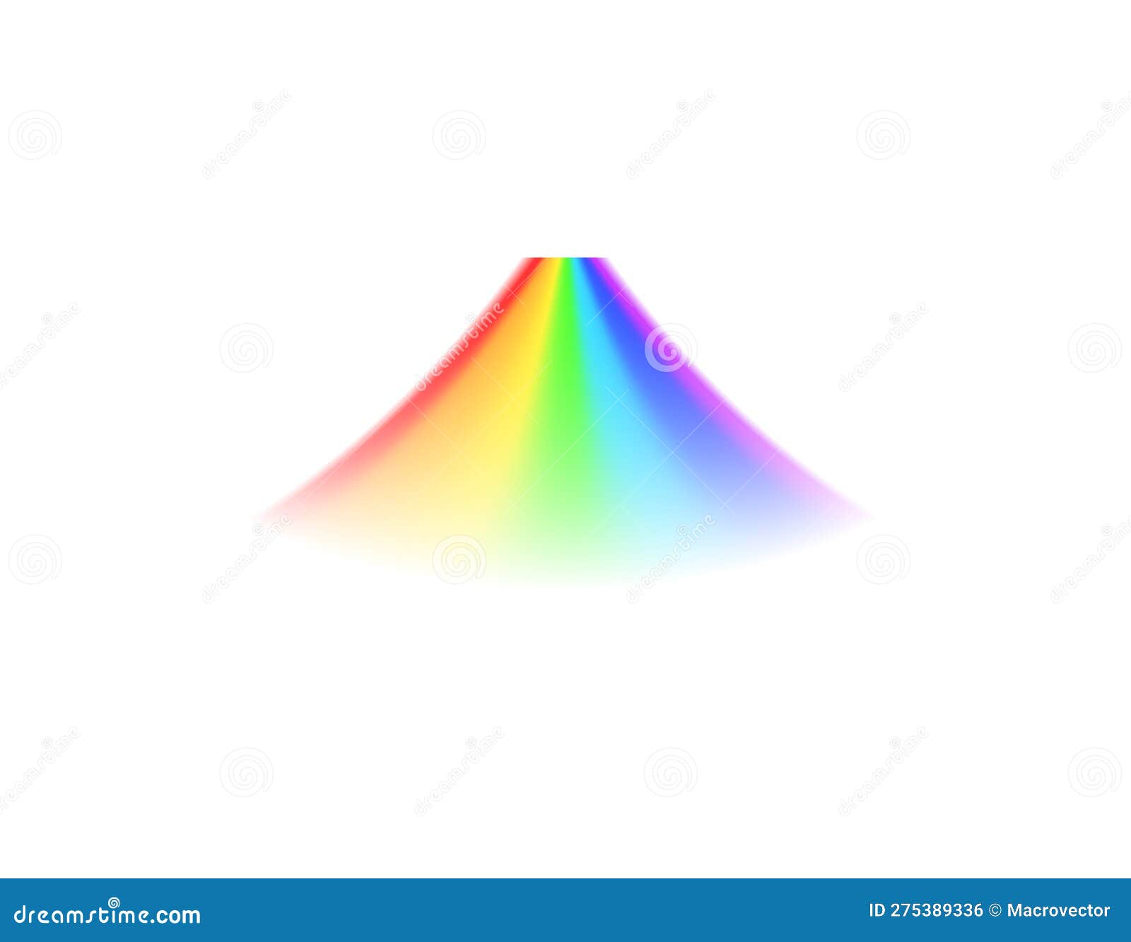 Realistic Rainbow Spectrum stock vector. Illustration of forecast ...