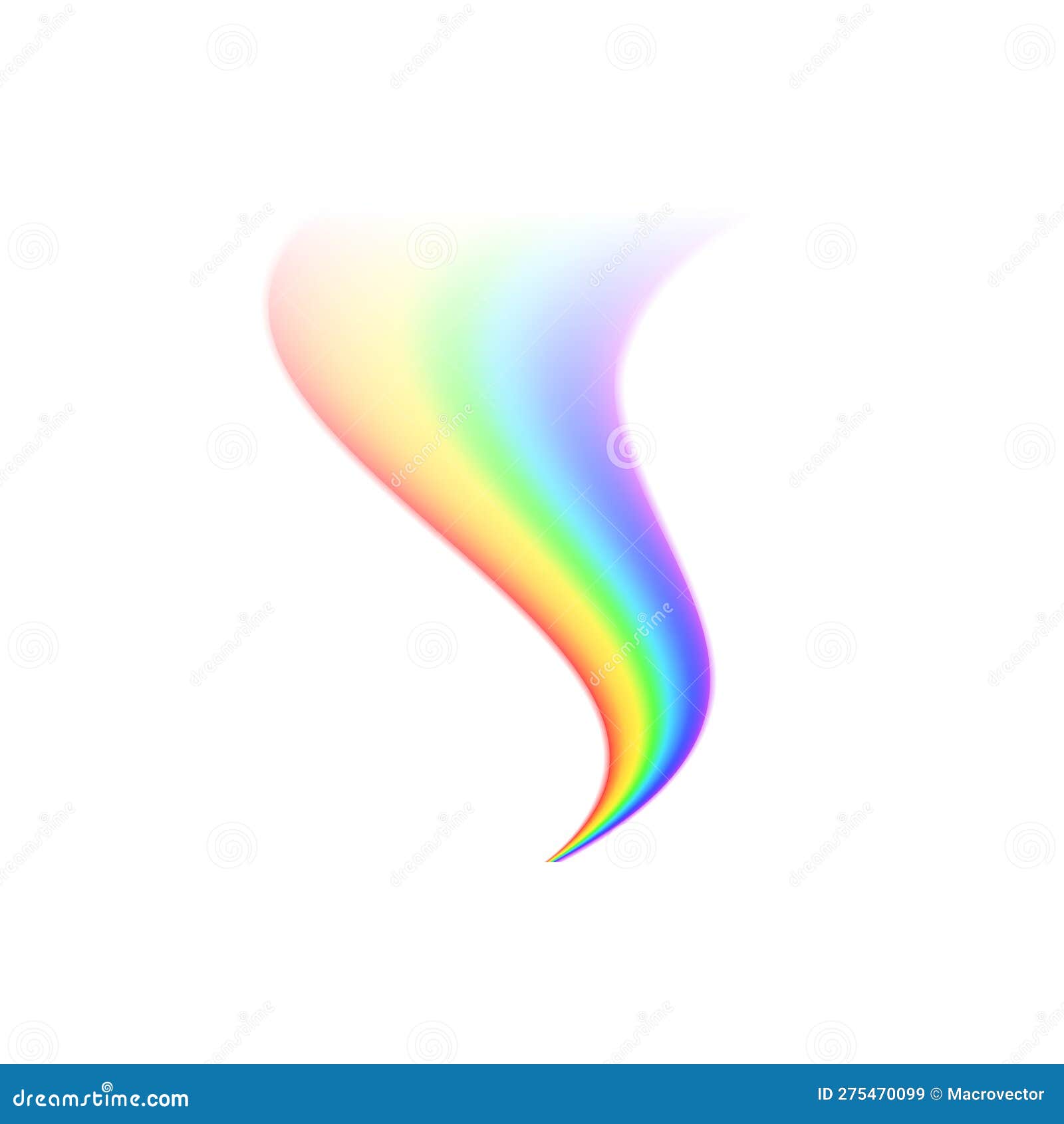 Realistic Rainbow Spectrum stock vector. Illustration of orange - 275470099