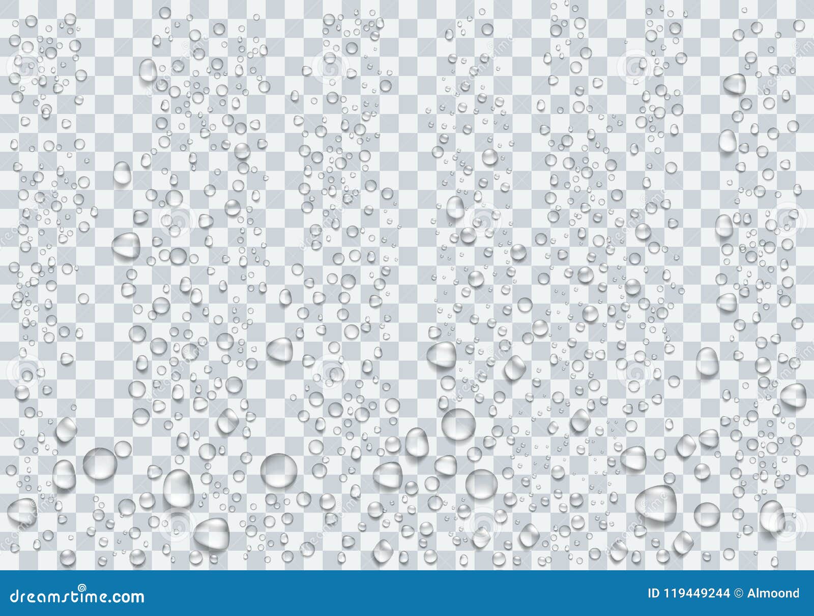 Realistic Raindrop on the Transparent Background. Stock Vector ...