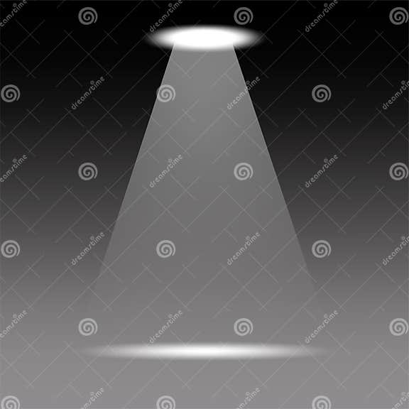 Realistic Ray Light. Magic Light Effect. Aliens Ray of Light. Vector ...