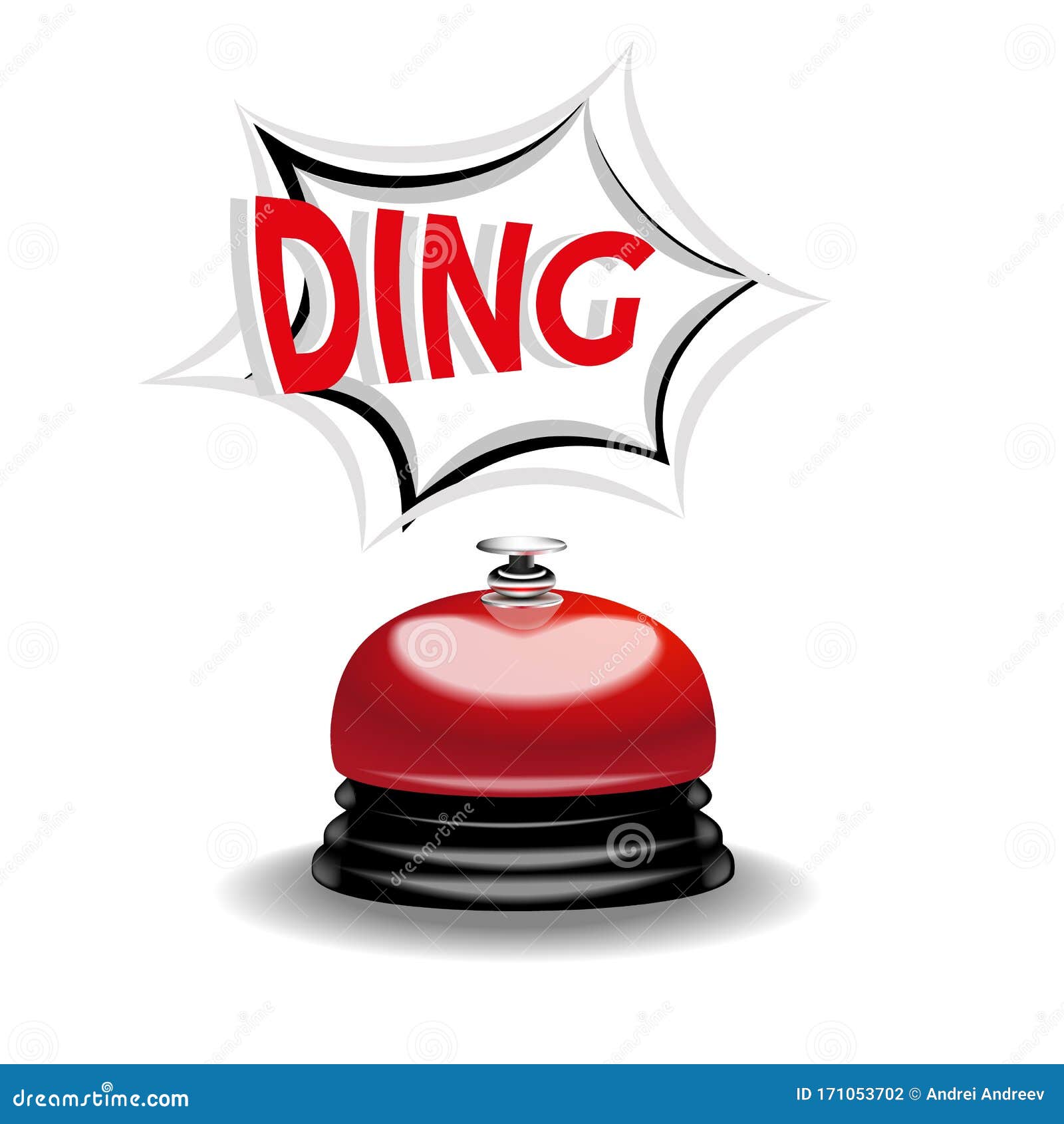 Ding Dong Comic Bright Template With Speech Bubbles On Colorful Frames Cartoon Vector