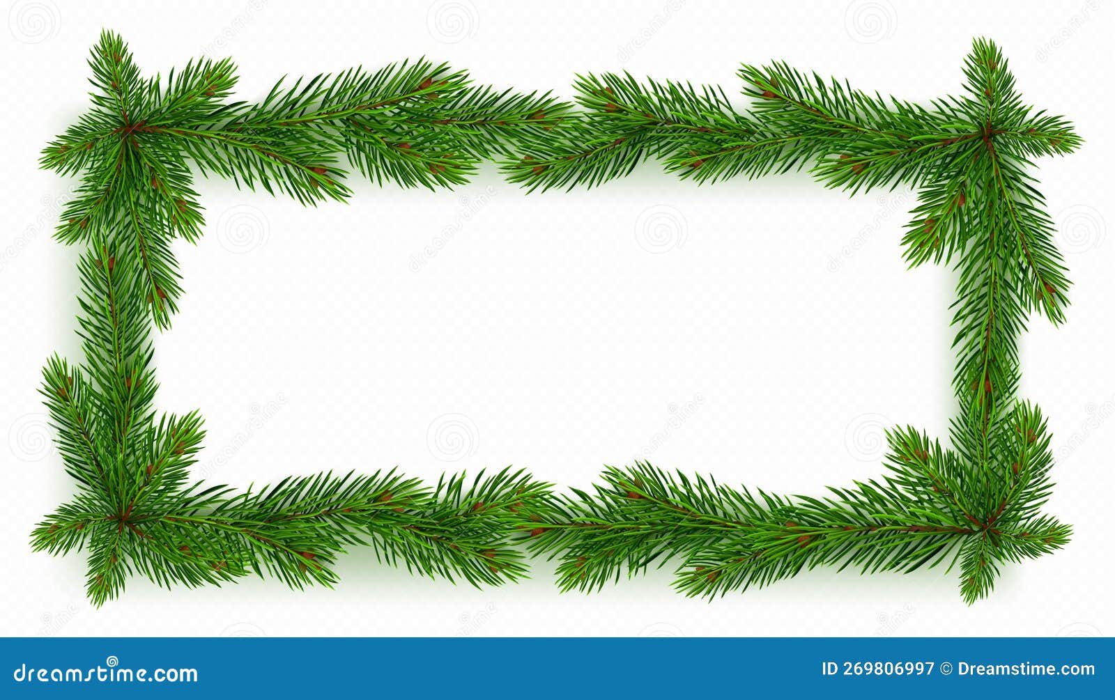 Realistic Rectangular Red Frame Template, Frame On The Wall Mockup With Decorative Borders ...