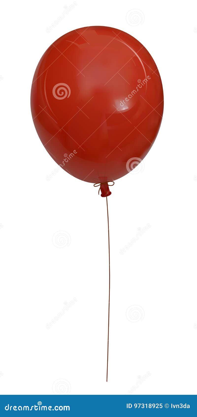 Realistic red air balloon stock vector. Illustration of inflatable ...