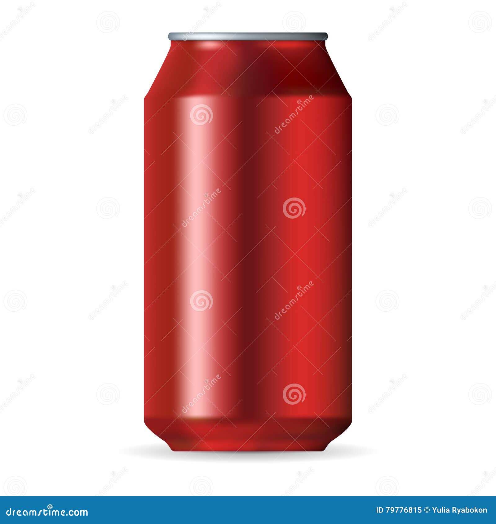 Realistic Red Aluminum Can Cartoon Vector | CartoonDealer.com #79776815
