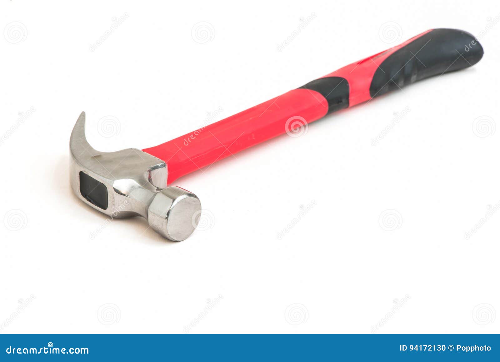 Realistic Red and Black Hammer Stock Photo - Image of maintenance ...