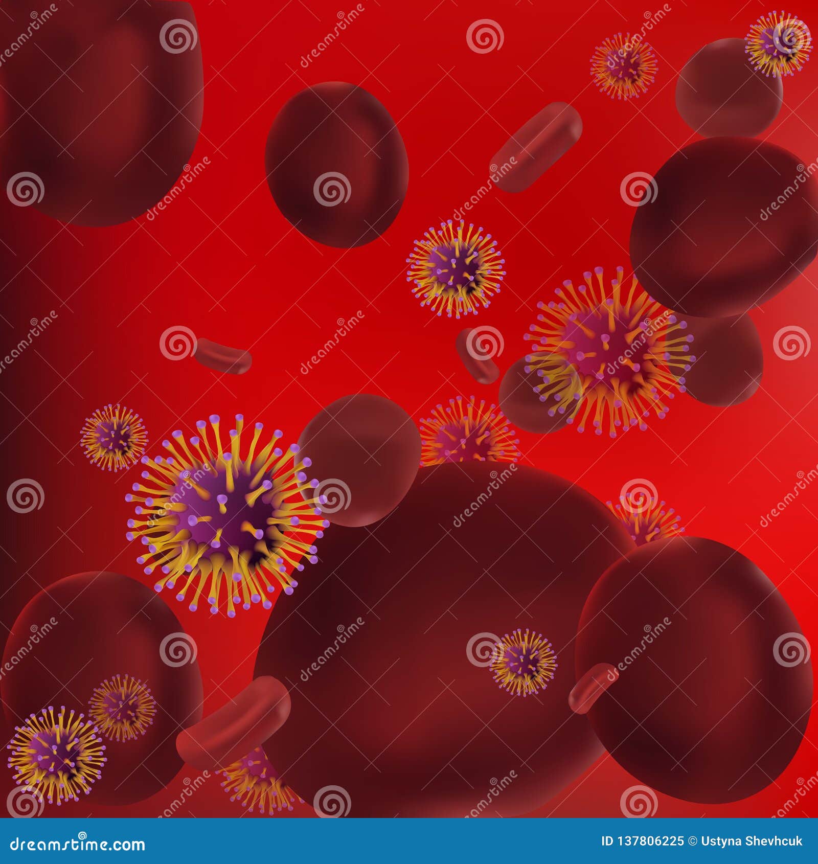 Microscope And Bacteria Cartoon Vector | CartoonDealer.com #79085039