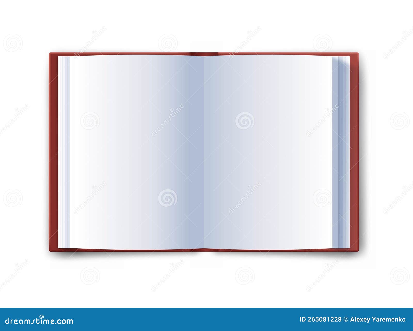 Realistic red book stock vector. Illustration of graphic - 265081228