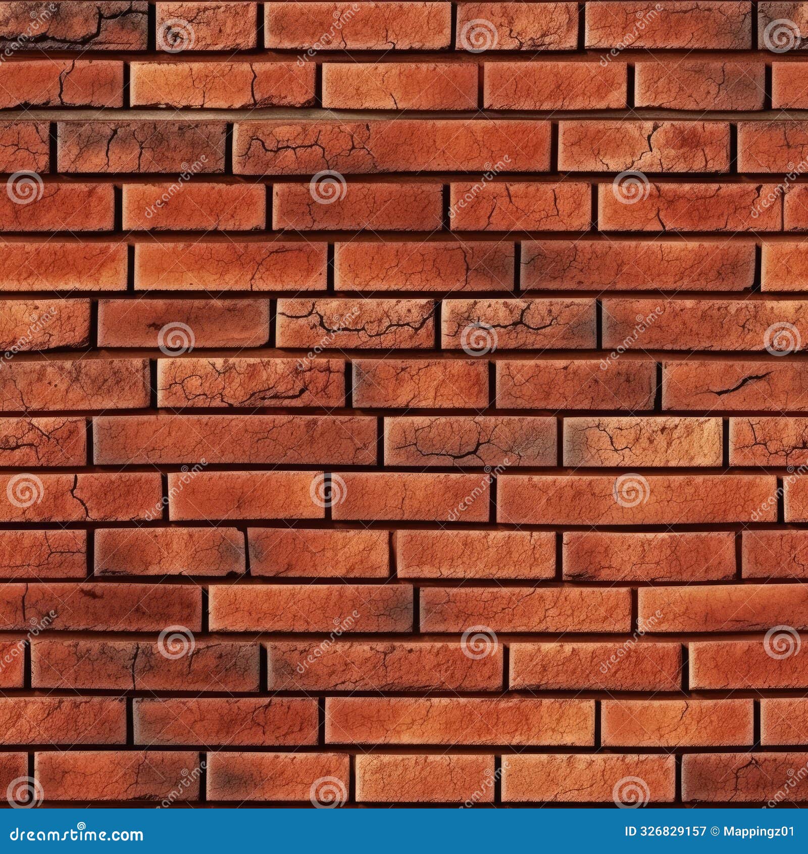 Realistic Red Brick Texture Background Stock Illustration ...
