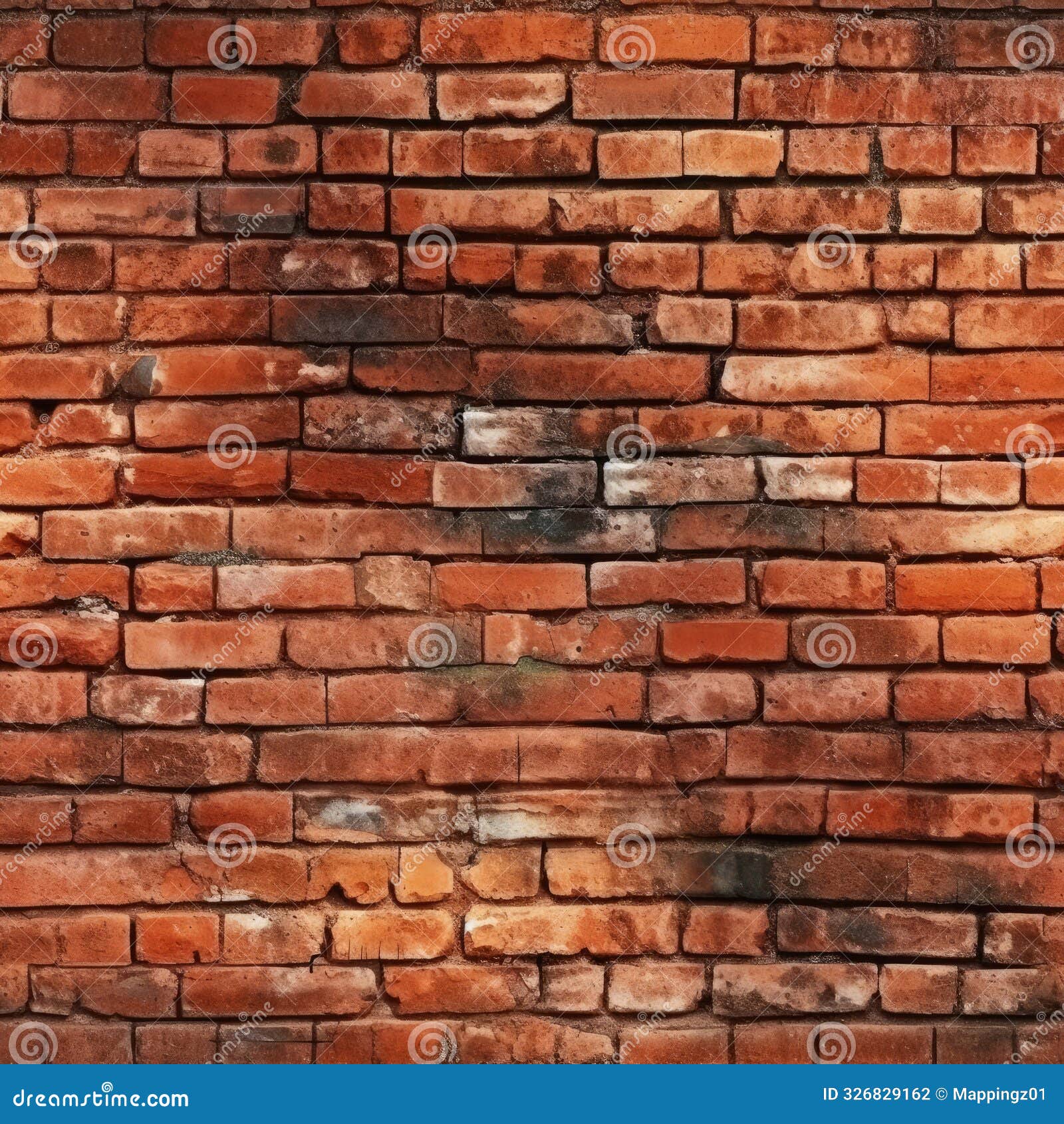 Realistic Red Brick Texture Background Stock Illustration ...