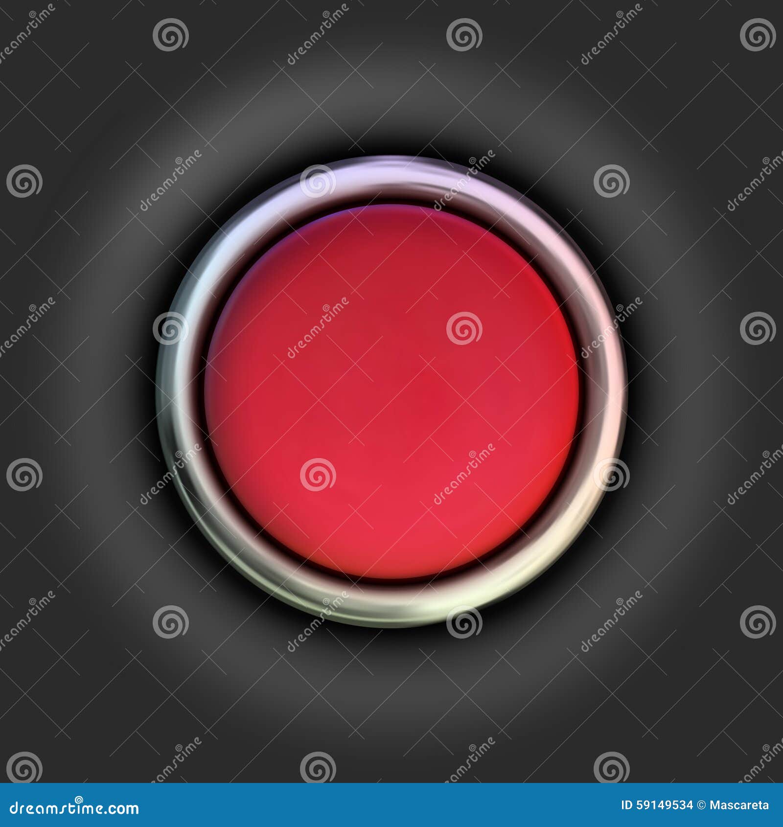 Realistic Red Button. Vector Illustration Stock Vector - Illustration ...