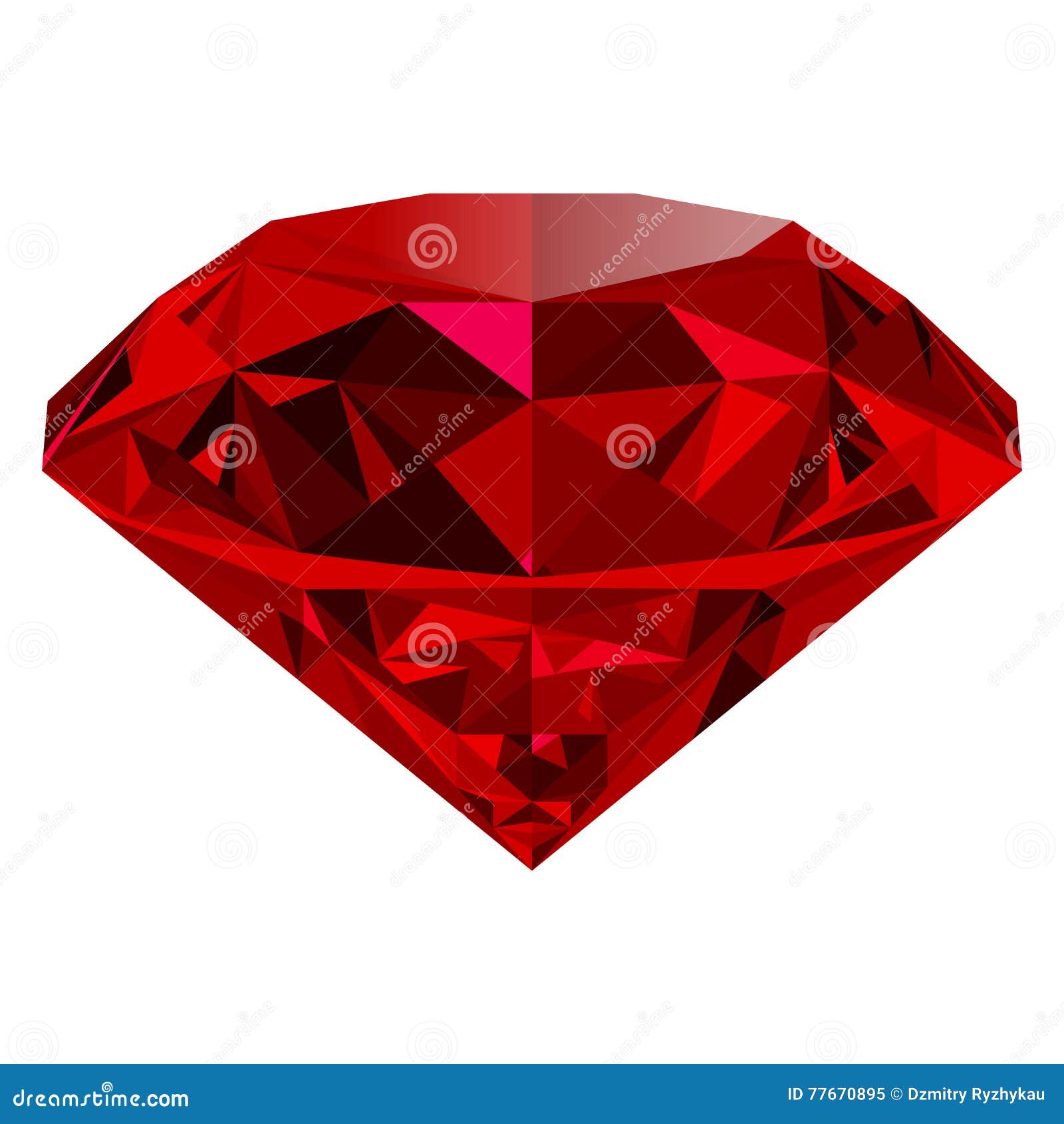 Realistic Red Ruby Isolated on White Background Stock Illustration ... Realistic Red Ruby Isolated on White Background Stock Illustration ...