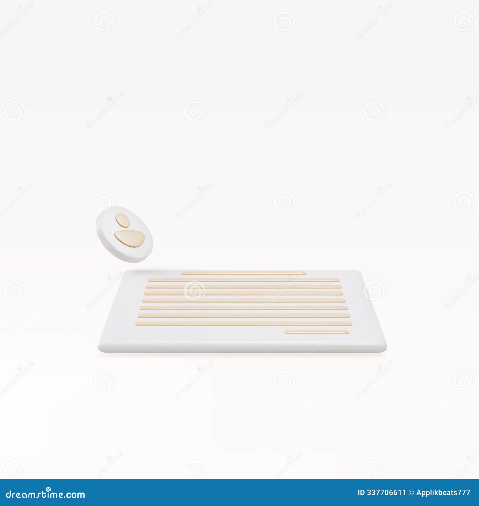 Realistic Render Documents Personal Data. Vector Illustration Stock ...