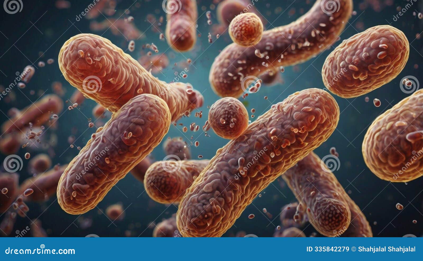 A Realistic Rendering of Bacteria. Stock Image - Image of medicine ...