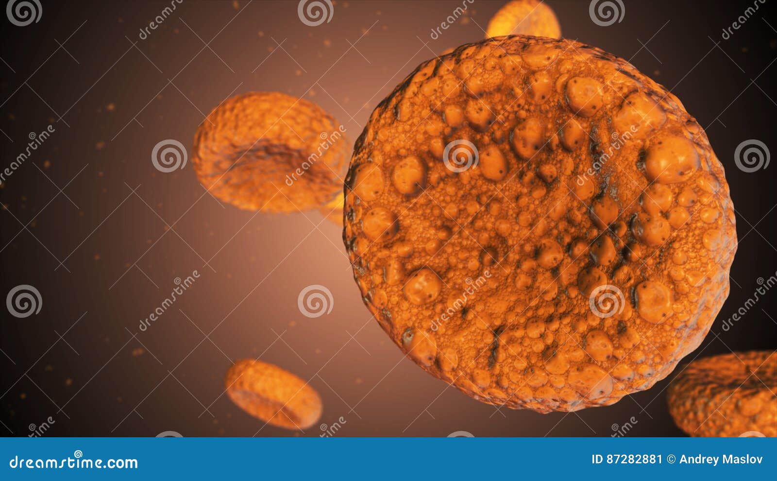 Realistic Rendering of Bacteria Stock Illustration - Illustration of ...