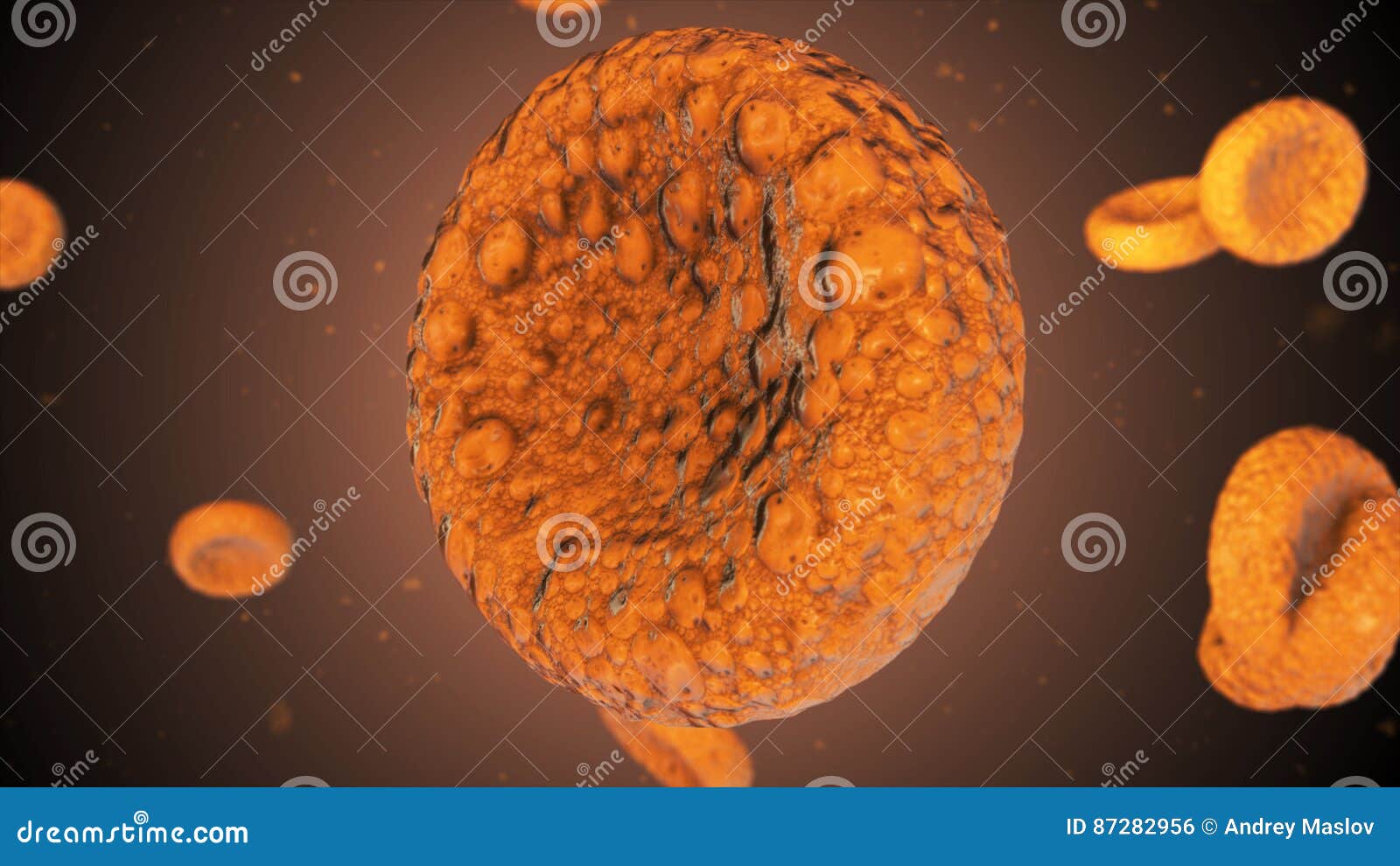 Realistic Rendering of Bacteria Stock Illustration - Illustration of ...