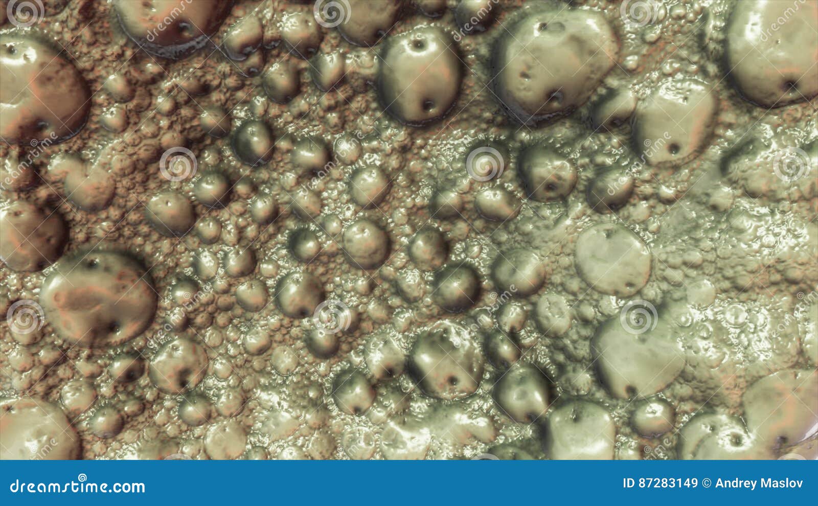 Realistic Rendering of Bacteria Stock Illustration - Illustration of ...