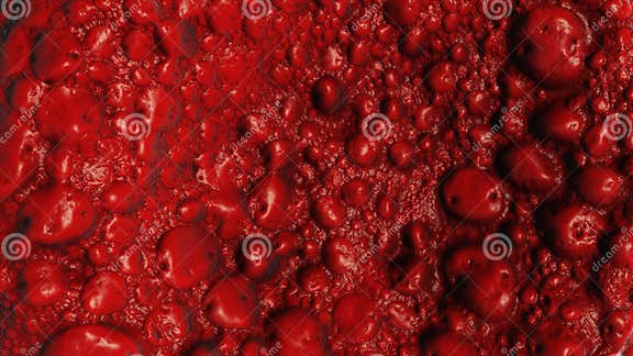 Realistic Rendering of Bacteria - in Red Colors Stock Illustration ...