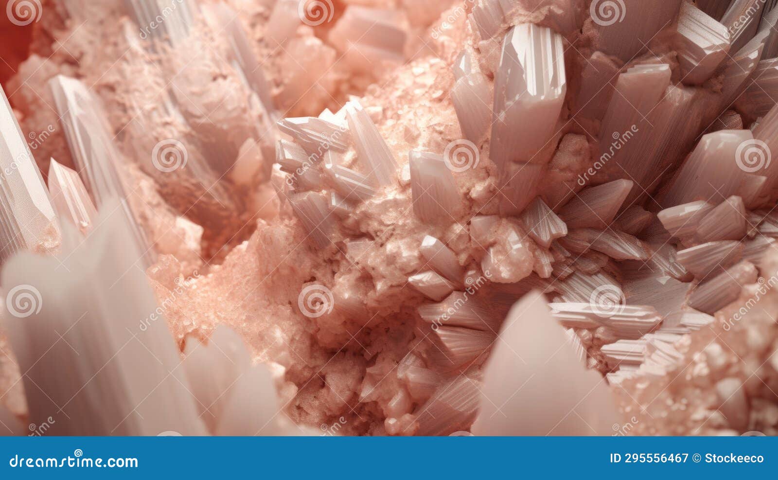 Realistic Renderings of Crystalline Pink Sulfides on White Background ...
