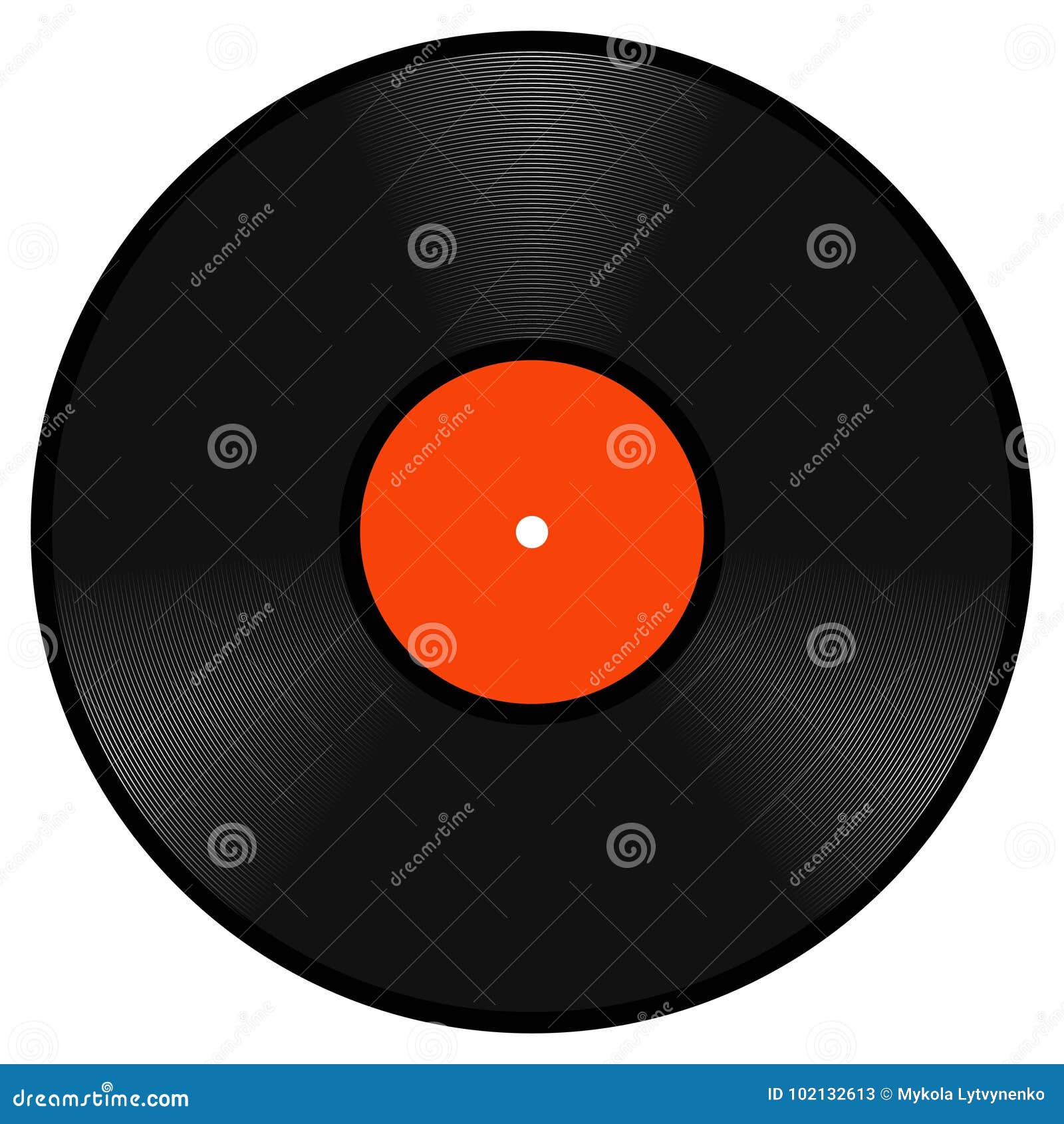Realistic Retro Vinyl Gramophone Record Disk, Vector Lp Template ... Realistic Retro Vinyl Gramophone Record Disk, Vector Lp Template ...