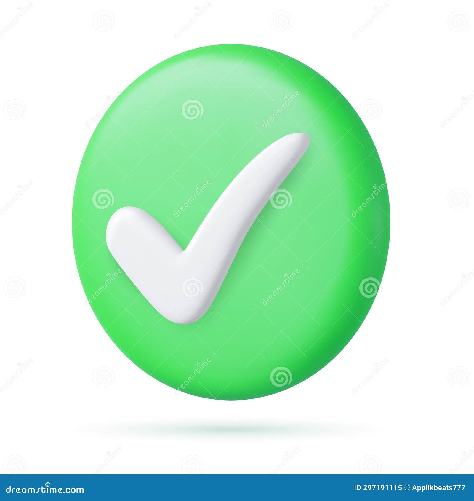 Realistic Right 3D Button stock illustration. Illustration of confirm - 297191115