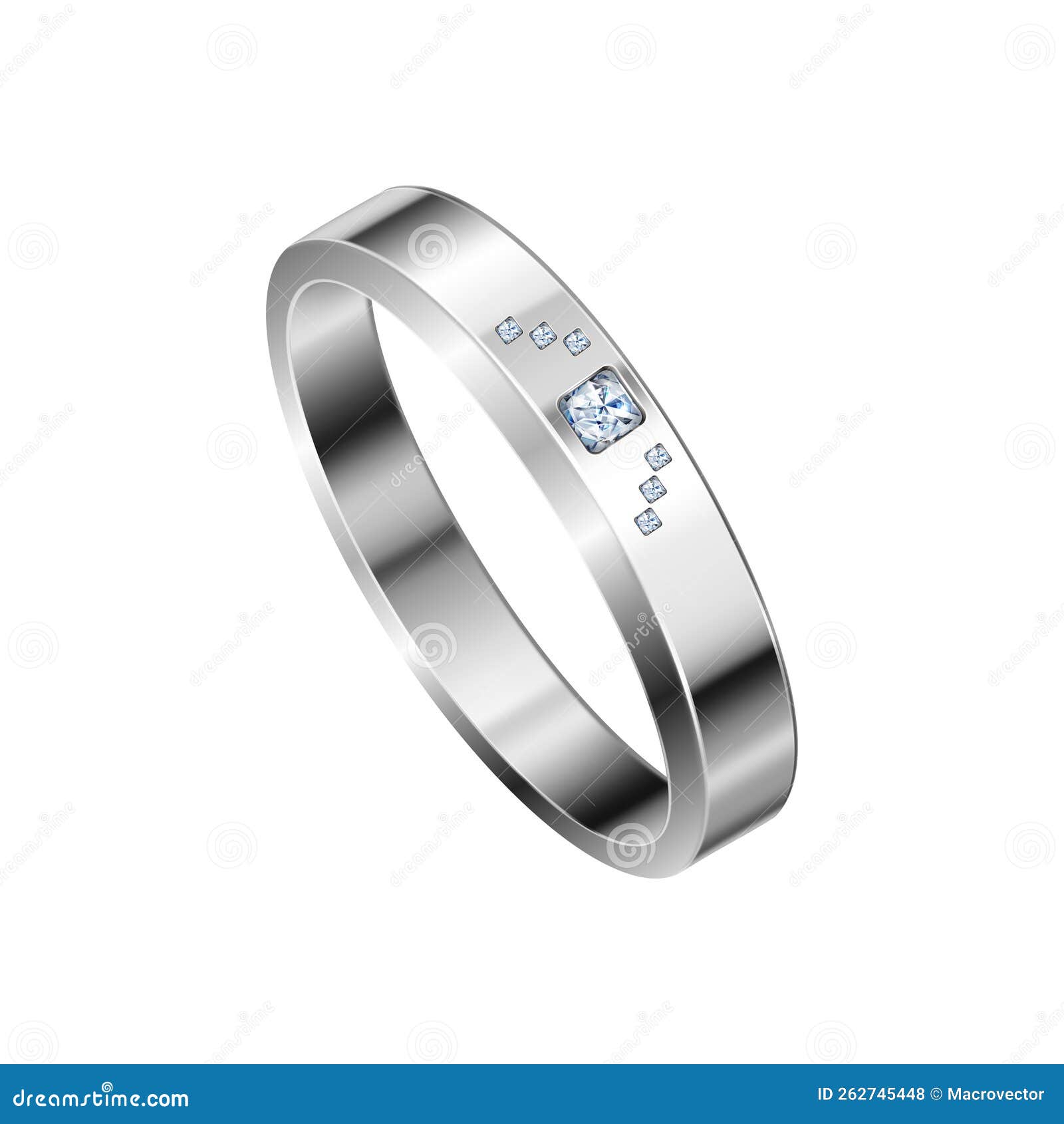 Realistic Ring Illustration Stock Vector - Illustration of luxurious ...