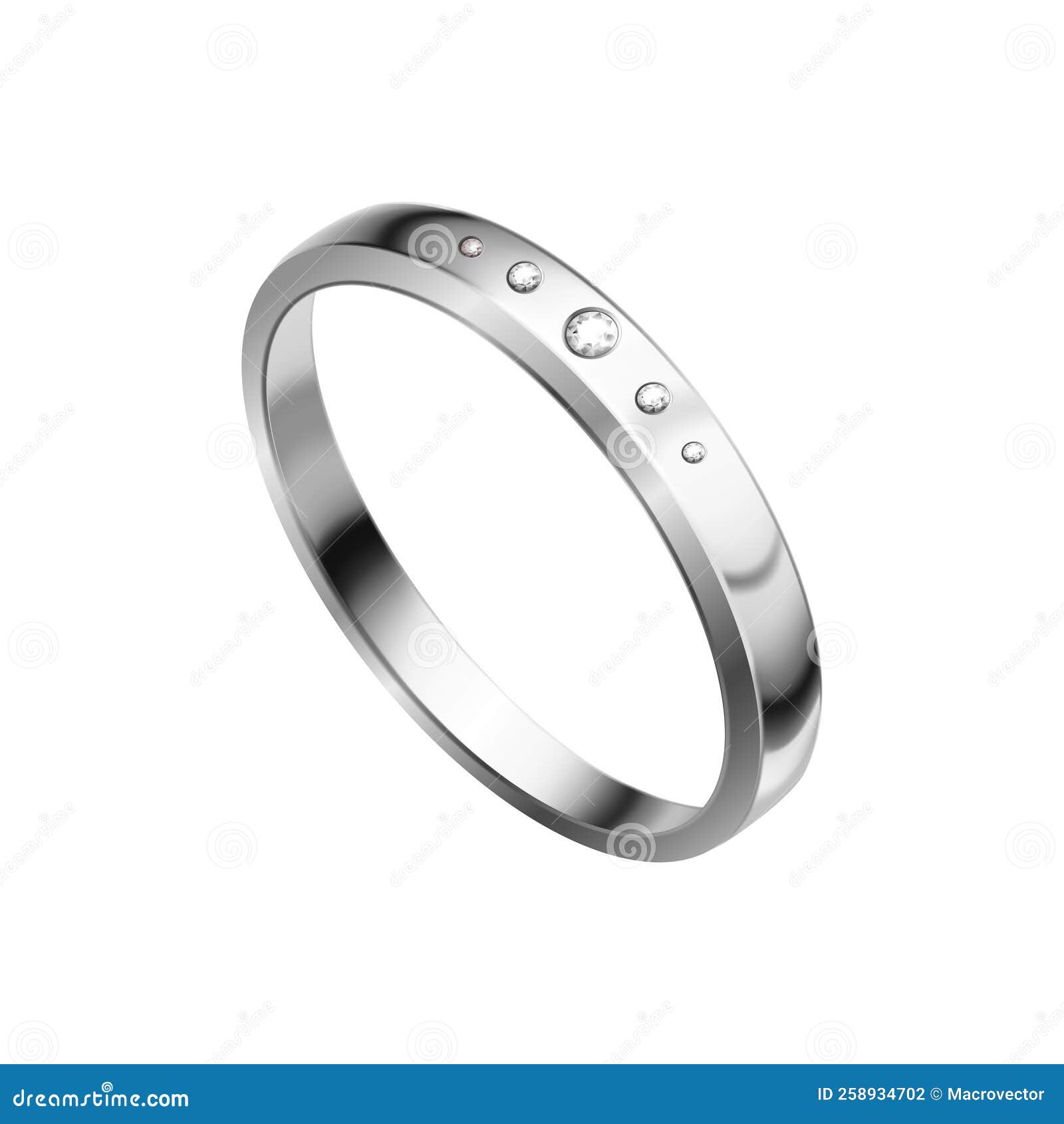 Realistic Ring Illustration Stock Vector - Illustration of bride ...