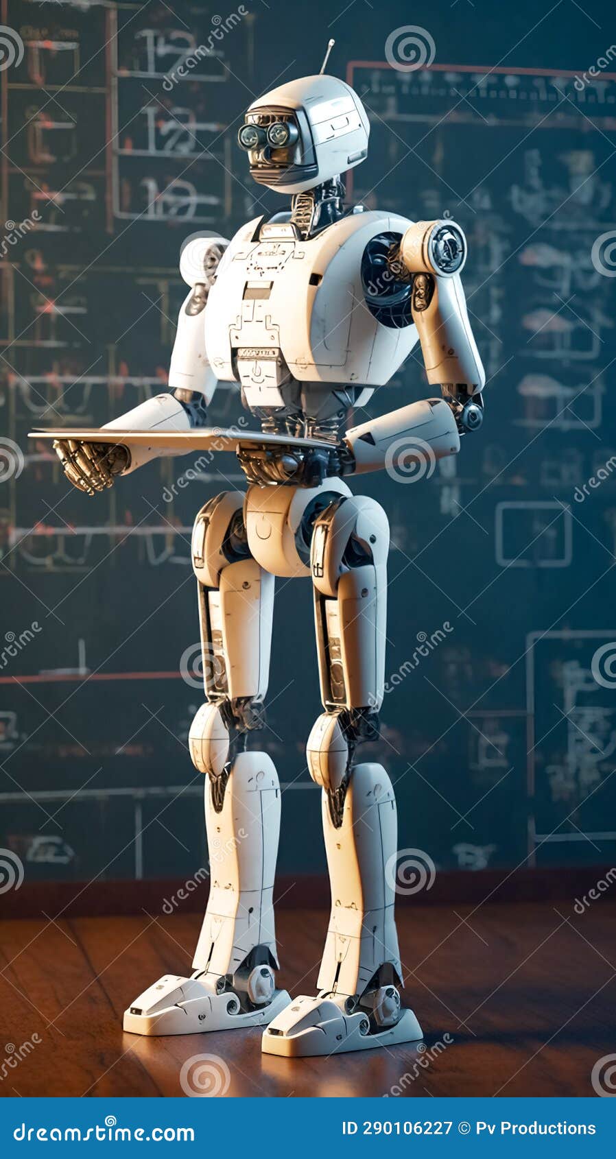 Realistic Robot, Banner Design, Fantasy Character, Generative AI. Stock ...