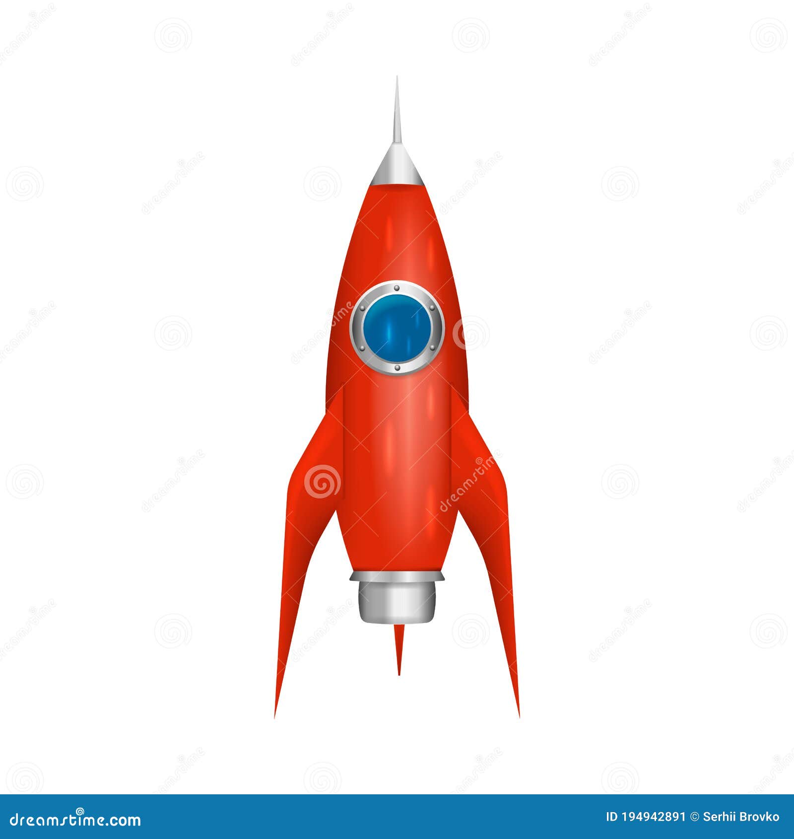 Realistic Rocket Isolated on Transparent Background. Vector ...