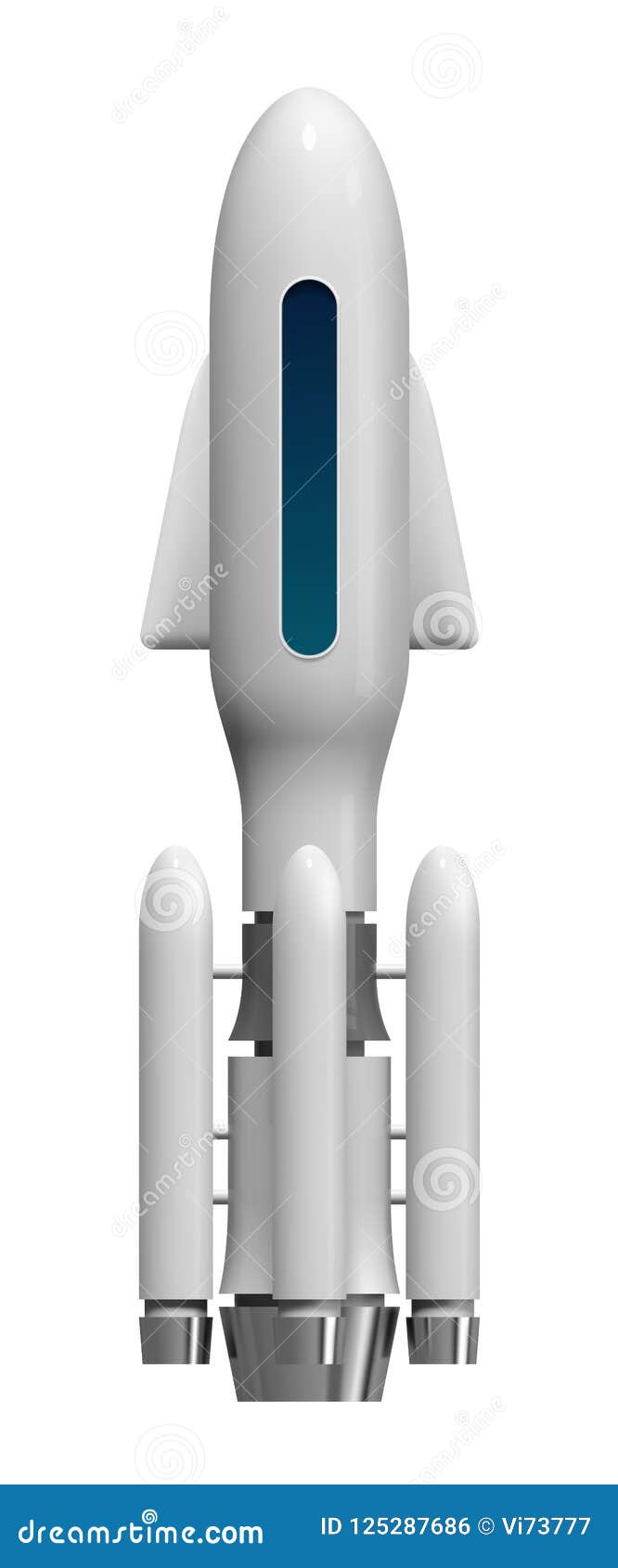 Realistic Rocket Fly Set. 8 Vector Illustrations Of The Coherent Stages ...