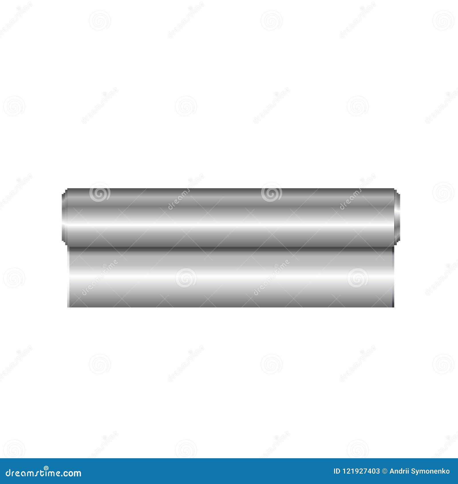 Realistic Roll of Aluminium Foil, Icon. Stock Vector - Illustration of ...