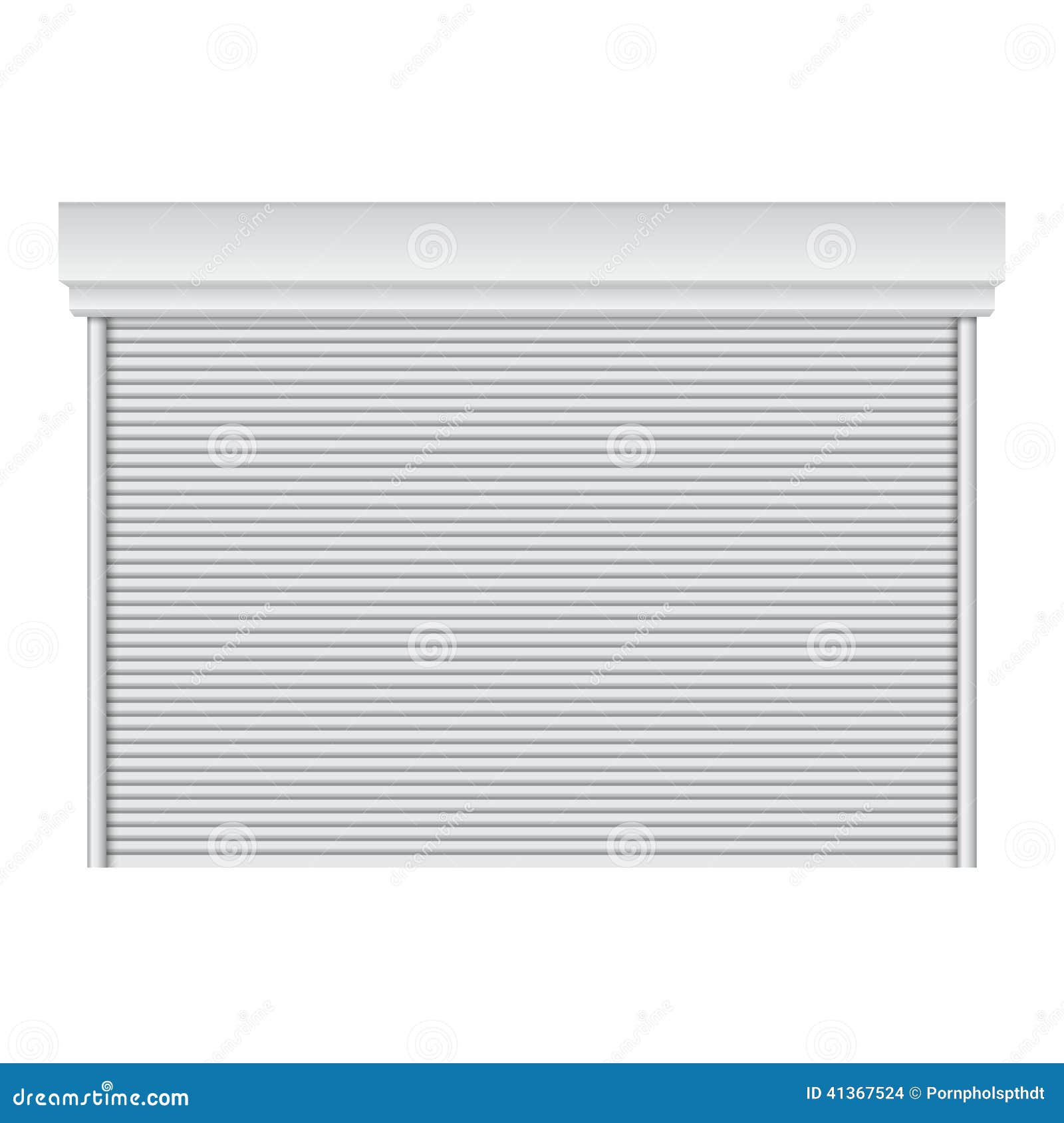 Realistic roll up door stock vector. Illustration of security - 41367524