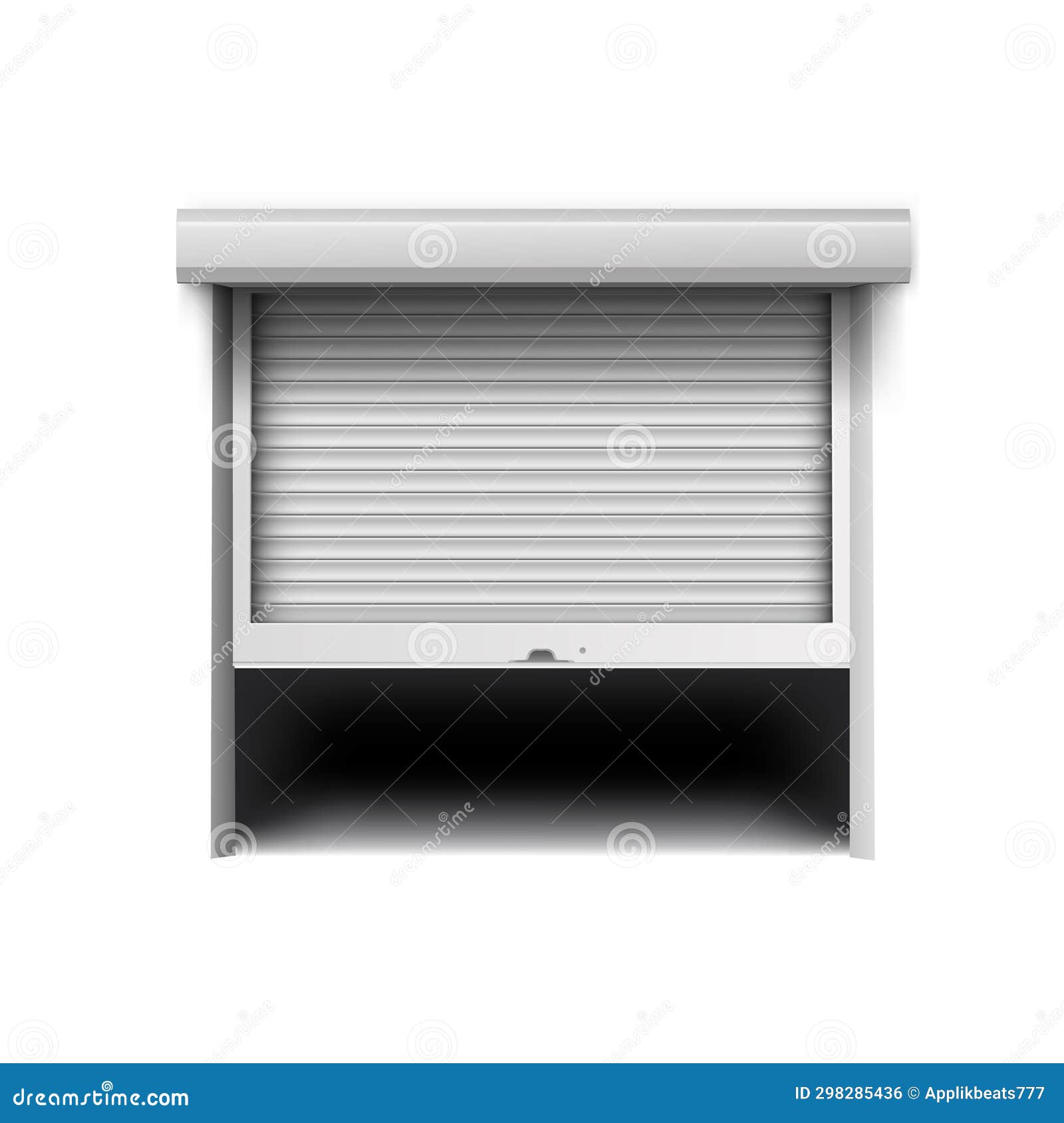 Realistic Roller Shutter Close Up Vector Art, Garage Shutter, Windows ...