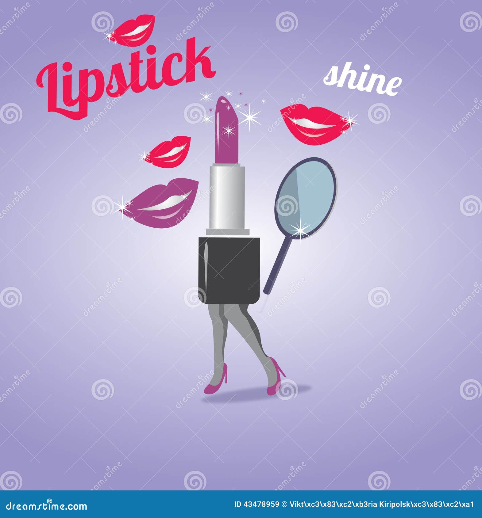 Realistic rouge stock illustration. Illustration of beauty - 43478959