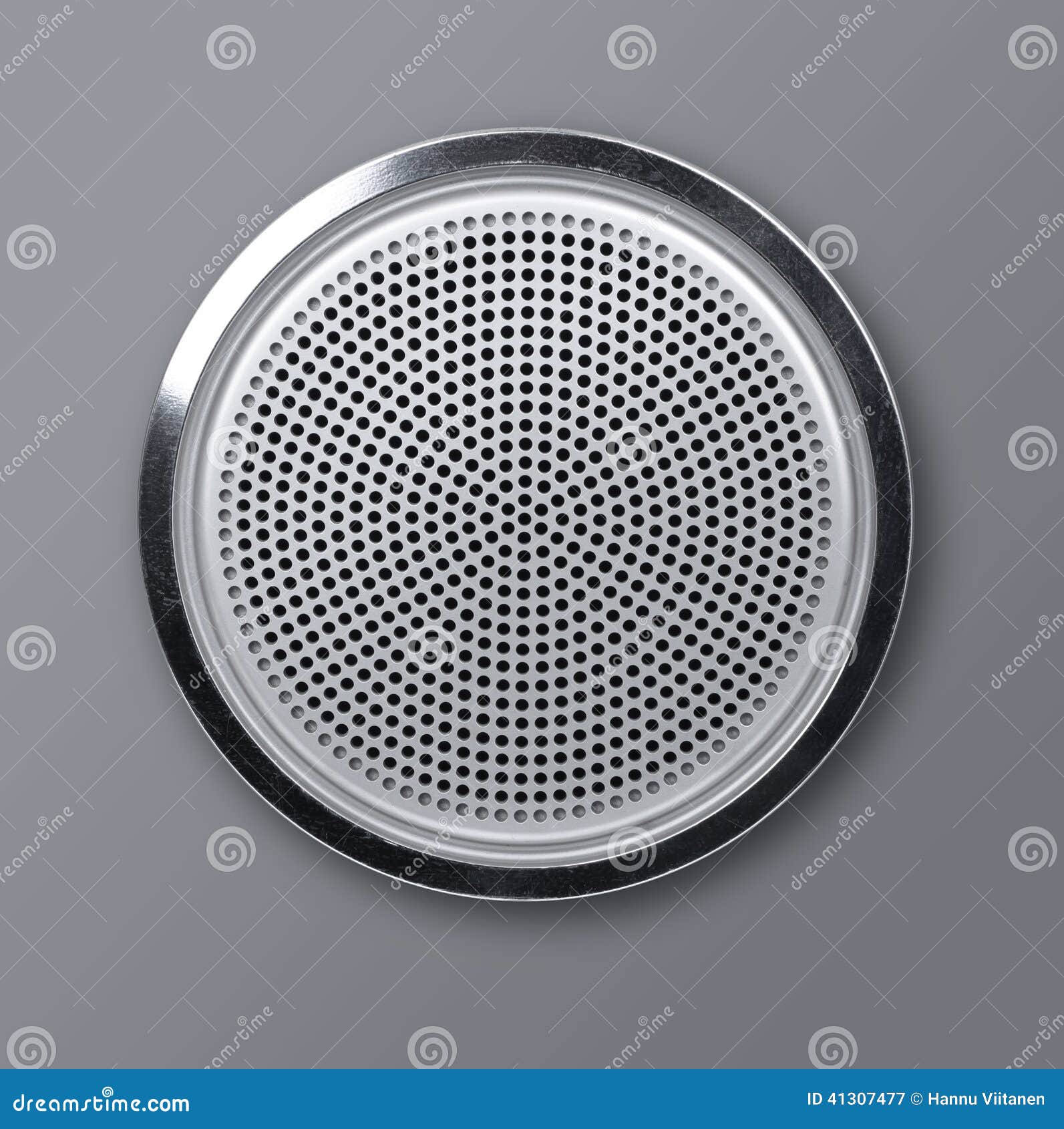 Realistic Round Metal Loudspeaker Stock Image - Image of equipment ...