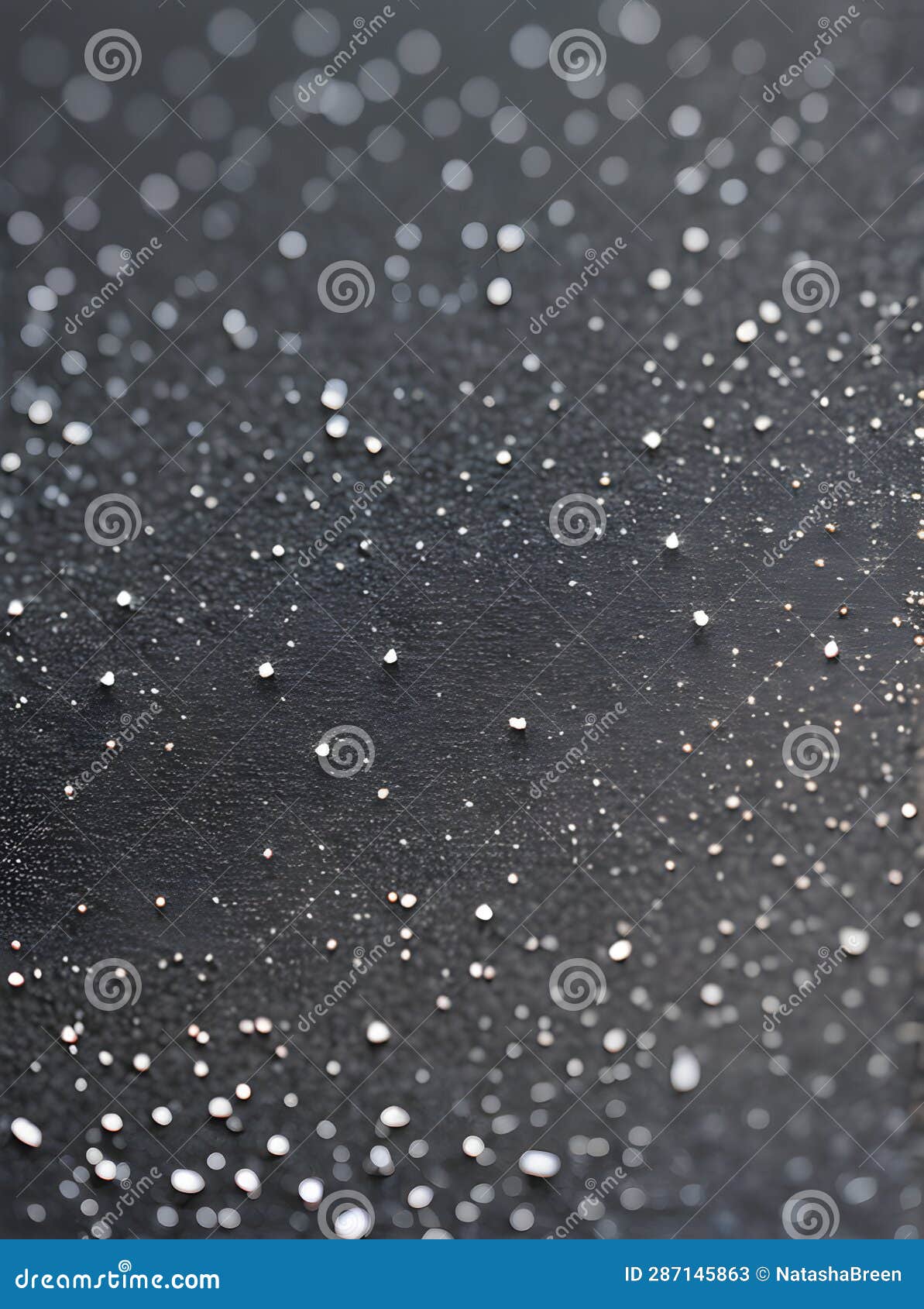 Realistic Salt Black Background Closeup Sharp. Stock Illustration ...