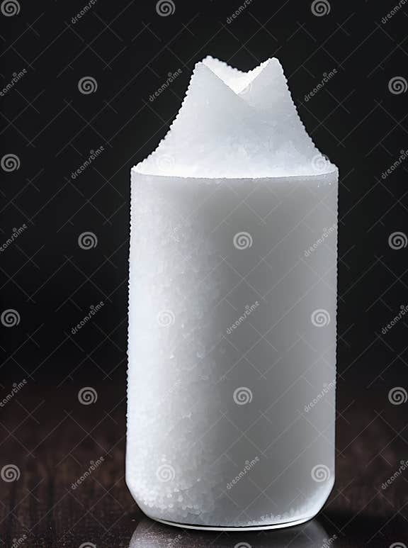 Realistic Salt Black Background Long Shot Focused. Stock Image - Image ...
